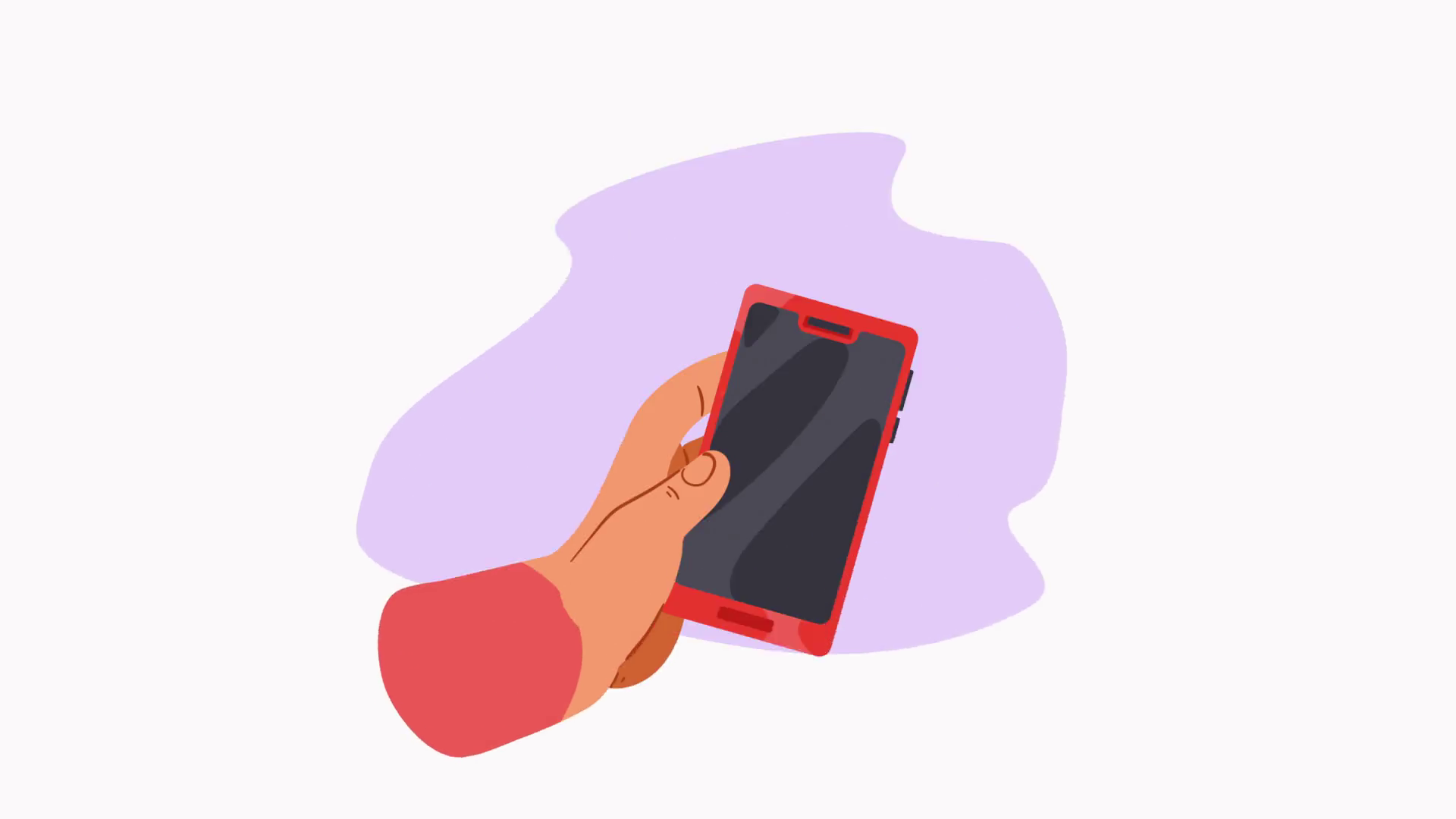 Hand Lifting Smartphone Device Animation Stock Motion Graphics SBV ...