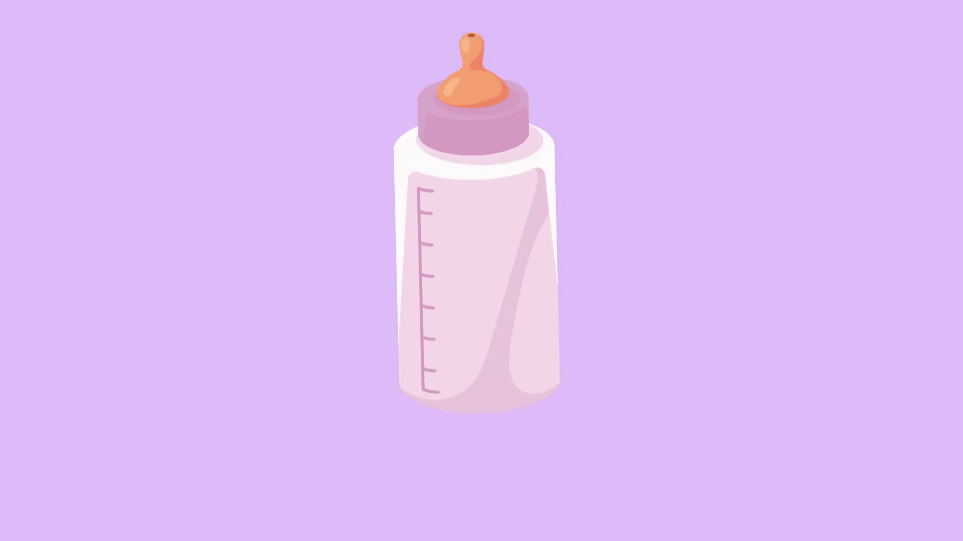 Pink Baby Milk Bottle Animation Stock Footage SBV-347801520 - Storyblocks