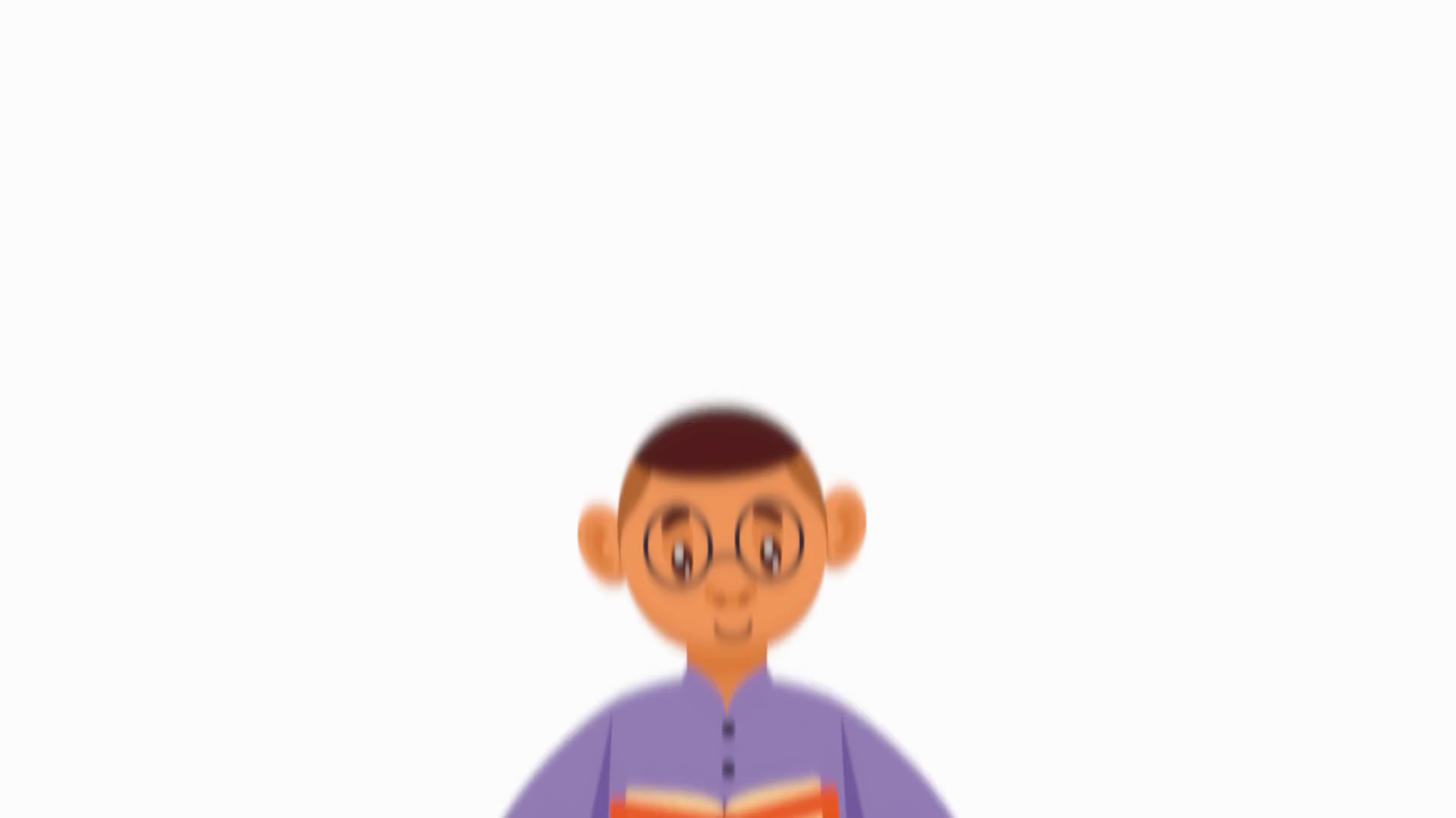 Young Man Reading Book Character Animation Stock Footage SBV-347809565 ...