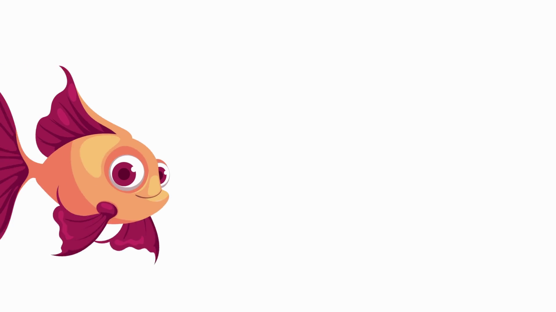 Ballerina Fish Swiming Sealife Animation Stock Motion Graphics SBV ...