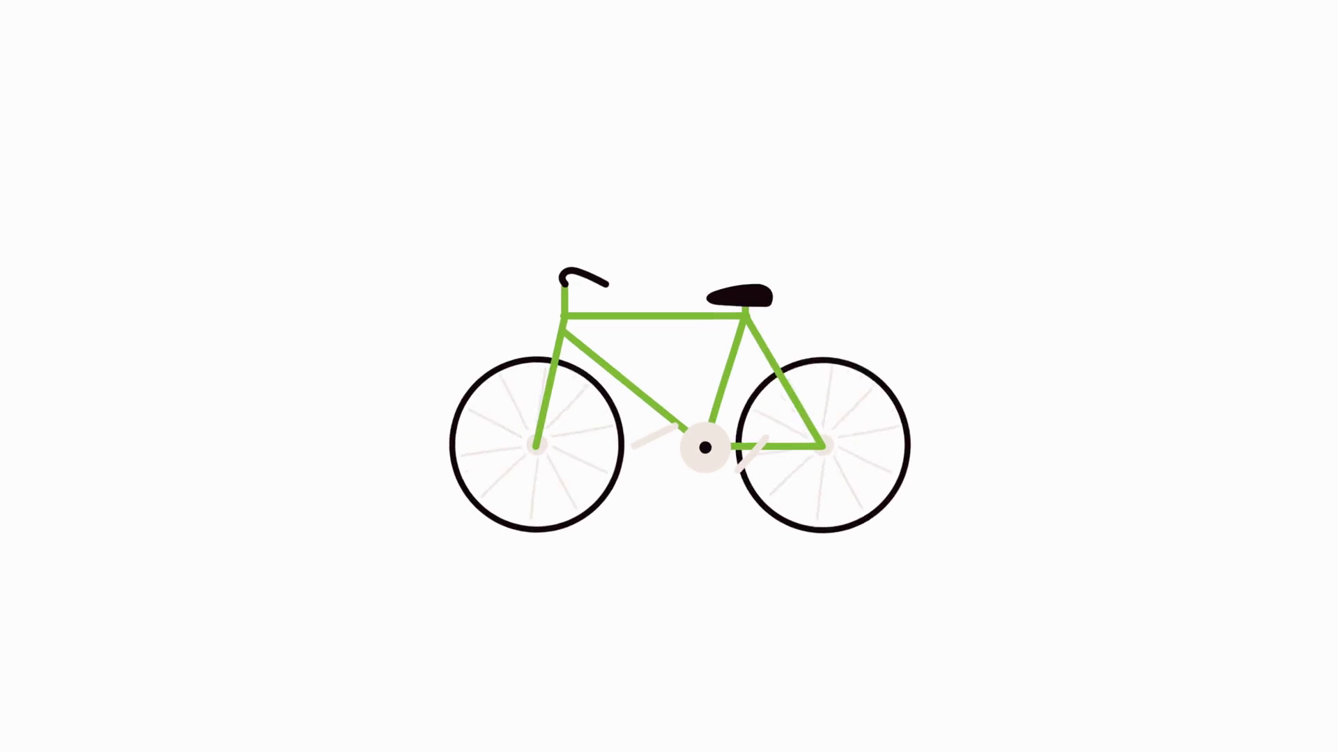Green Bicycle Sport Vehicle Animation Stock Motion Graphics SBV ...