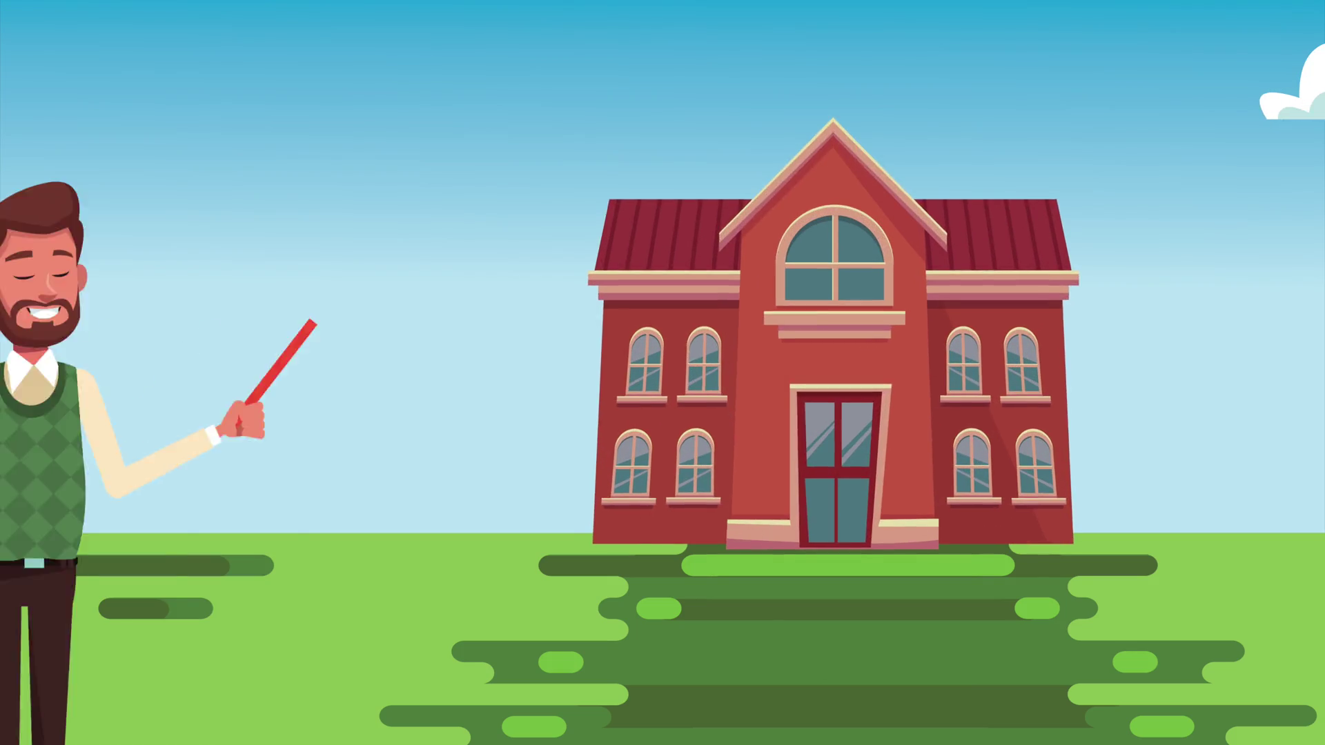 Back To School Animation With Male Teacher Stock Motion Graphics SBV ...