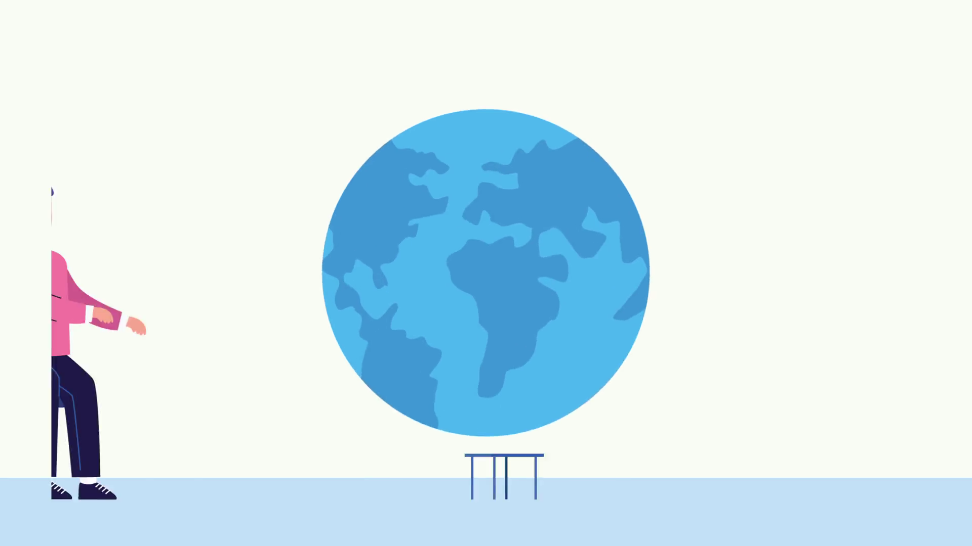 Businessman Using Desktop In Office Stock Motion Graphics SBV-338594244 ...