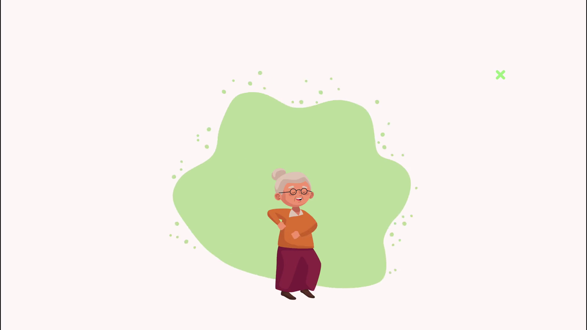 cute old woman in the camp animation character ,4k video animated Stock ...