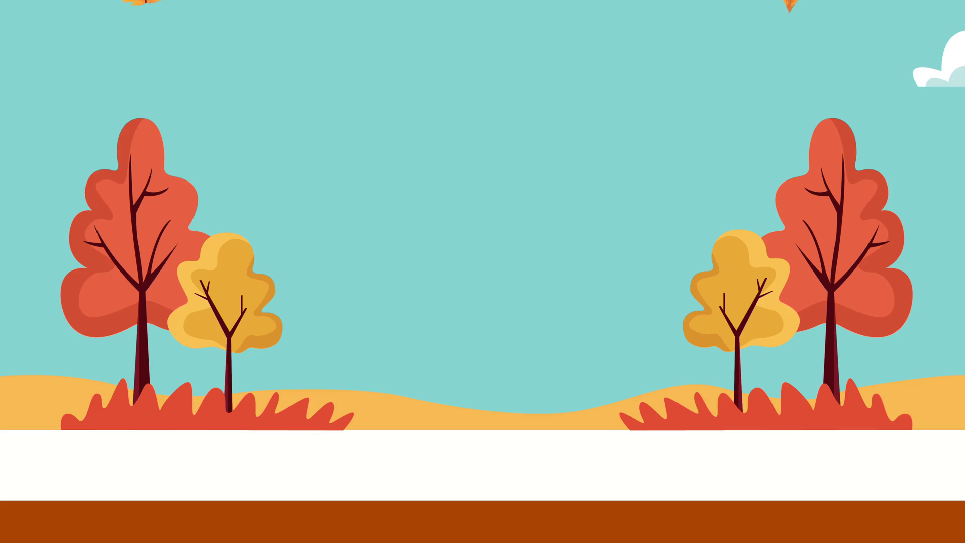 hello autumn animation with forest landscape scene ,4k video animated ...