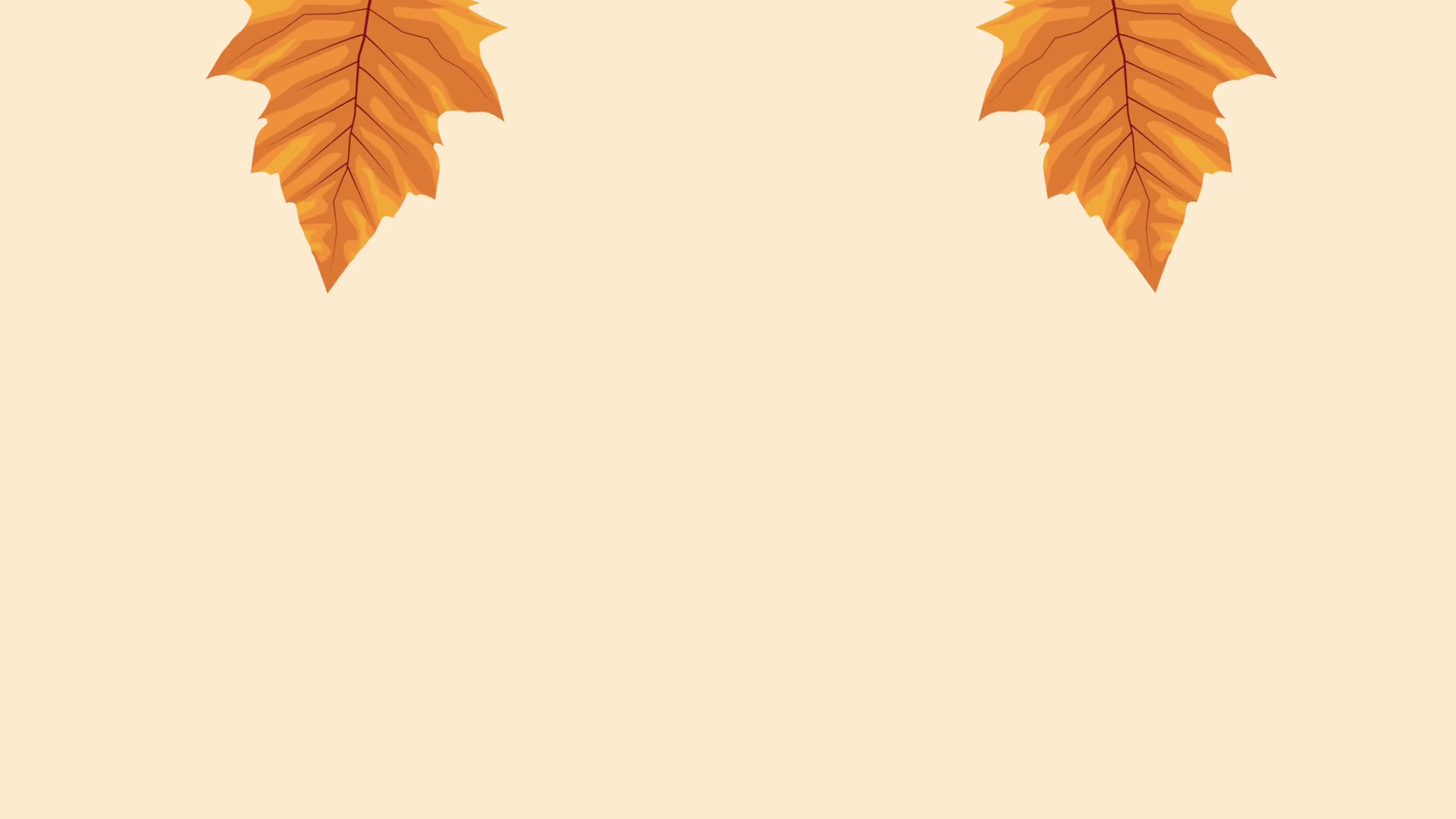 Hello Autumn Animation With Leafs Pattern 4k Stock Motion Graphics SBV ...