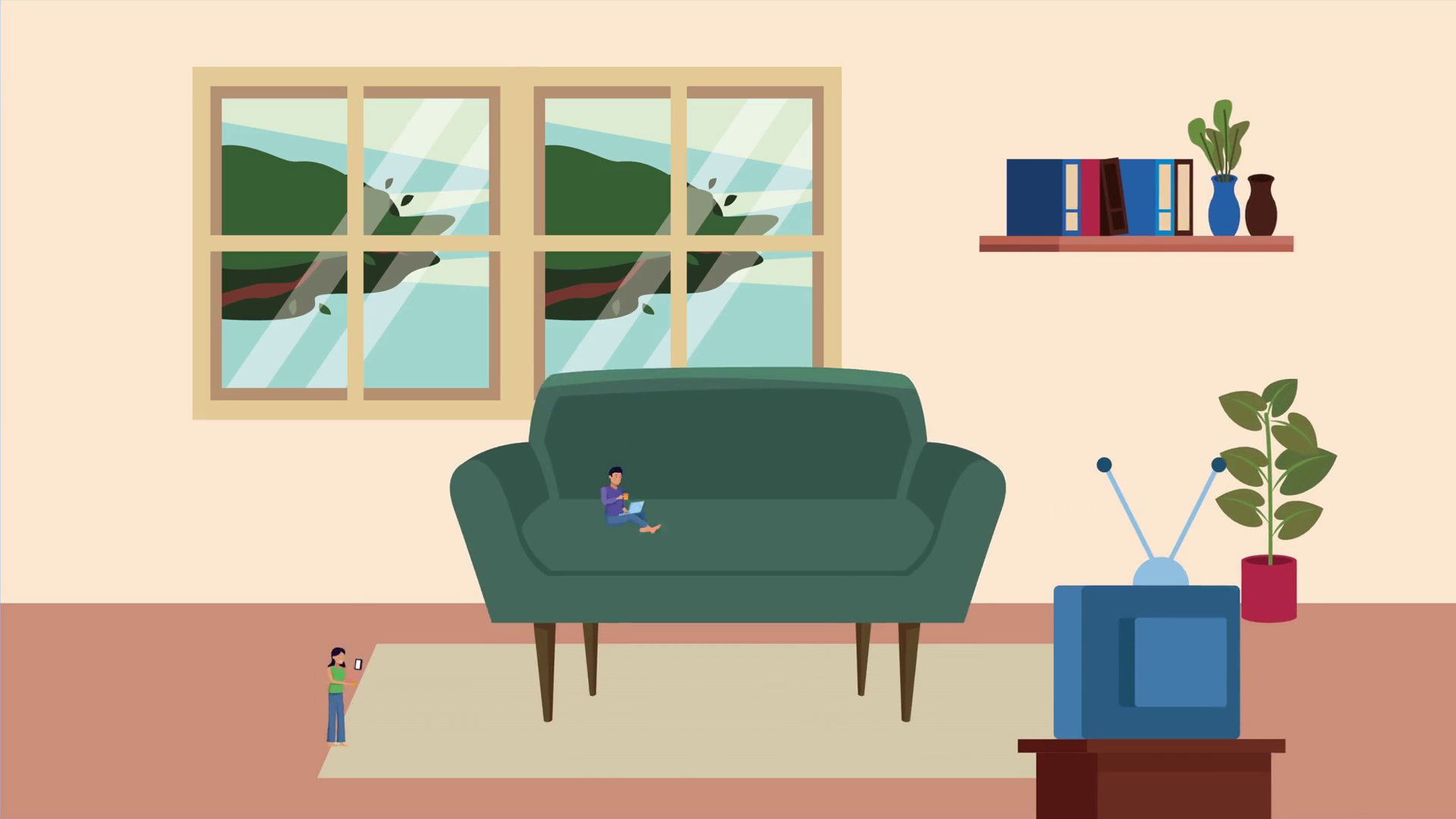 Stay At Home Campaign With Couple In Stock Footage SBV-338538561 ...