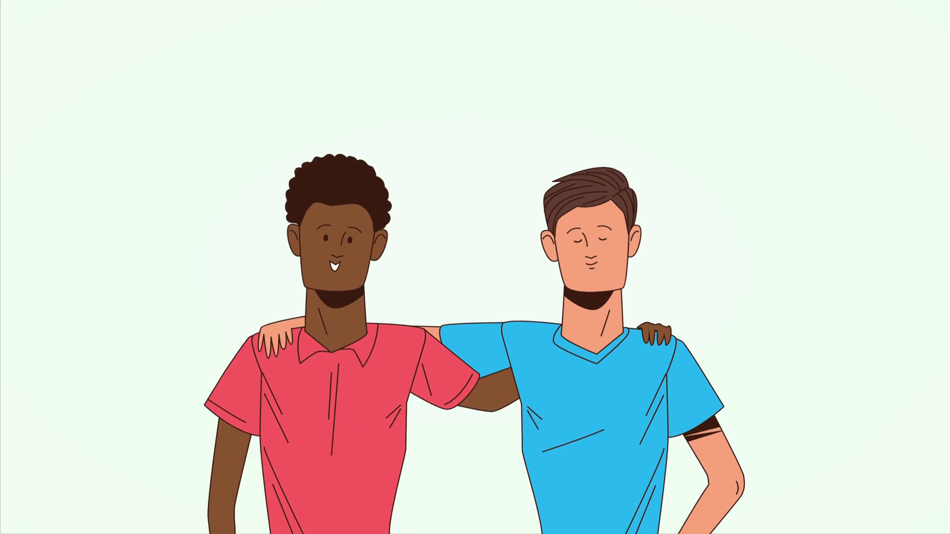 Stop Racism Campaign With Interracial Men Stock Footage SBV-338594122 ...