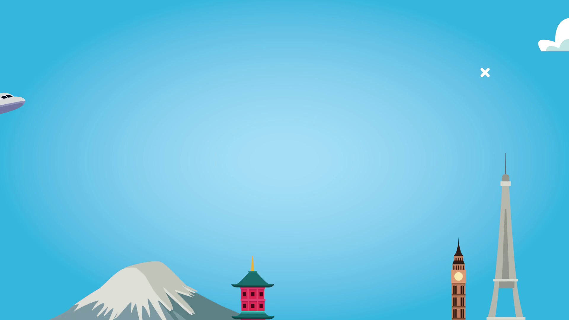 World Tourism Animation With Airplane Flying Stock Footage SBV ...