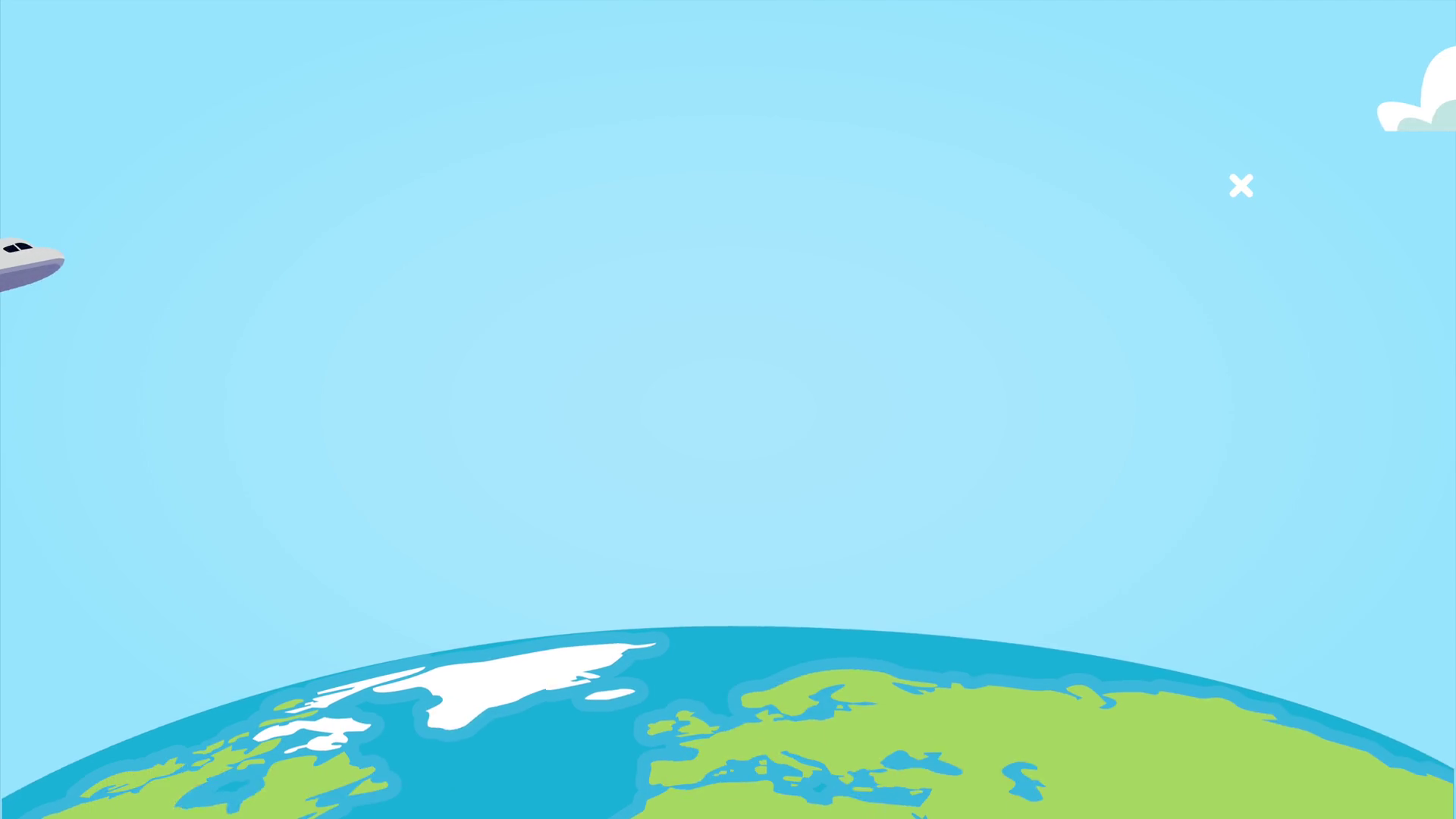 World Tourism Animation With Airplane Flying Stock Footage SBV ...