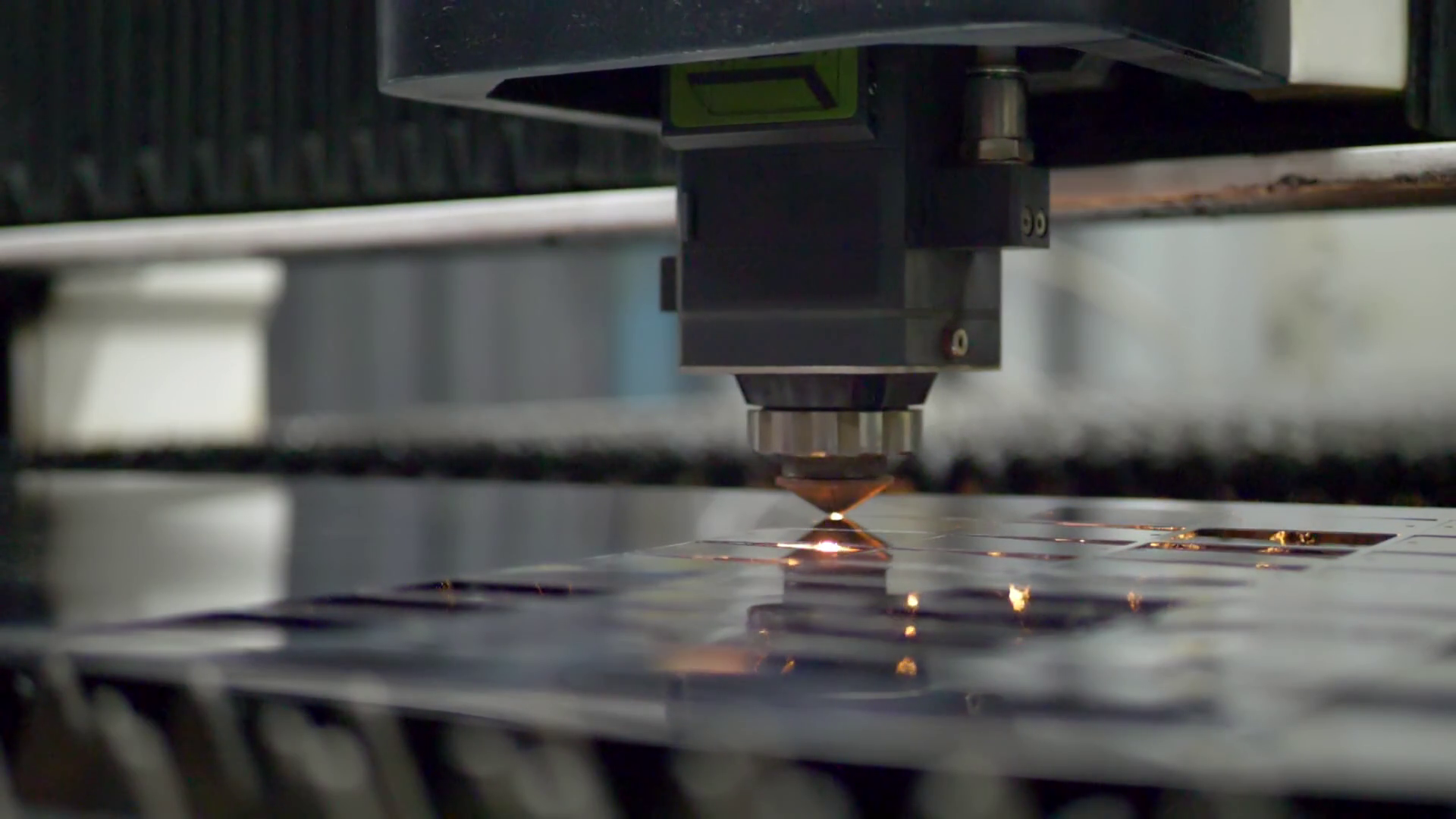 Laser Cutting Technology Of Flat Sheet Metal Stock Footage SBV-347354848 - Storyblocks