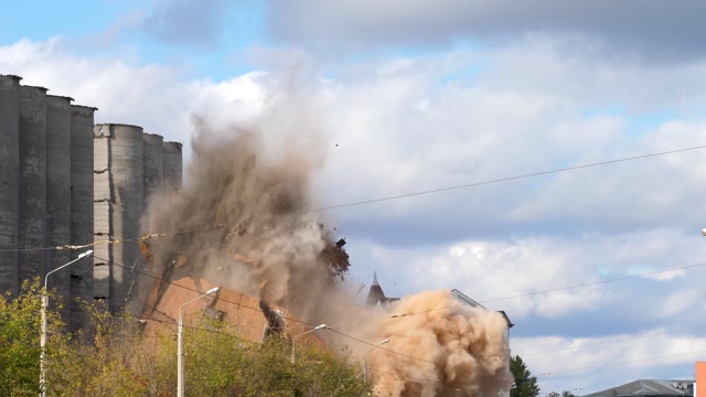 Building Demolition Explosive Stock Footage: Royalty-Free Video Clips ...