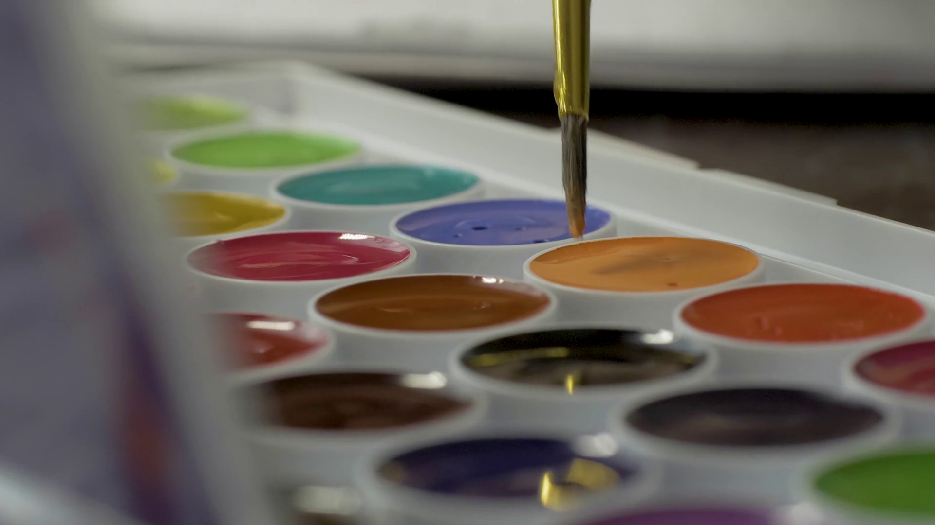 Painter Artist Create Art Picture Drawing Stock Footage SBV-348947682 ...