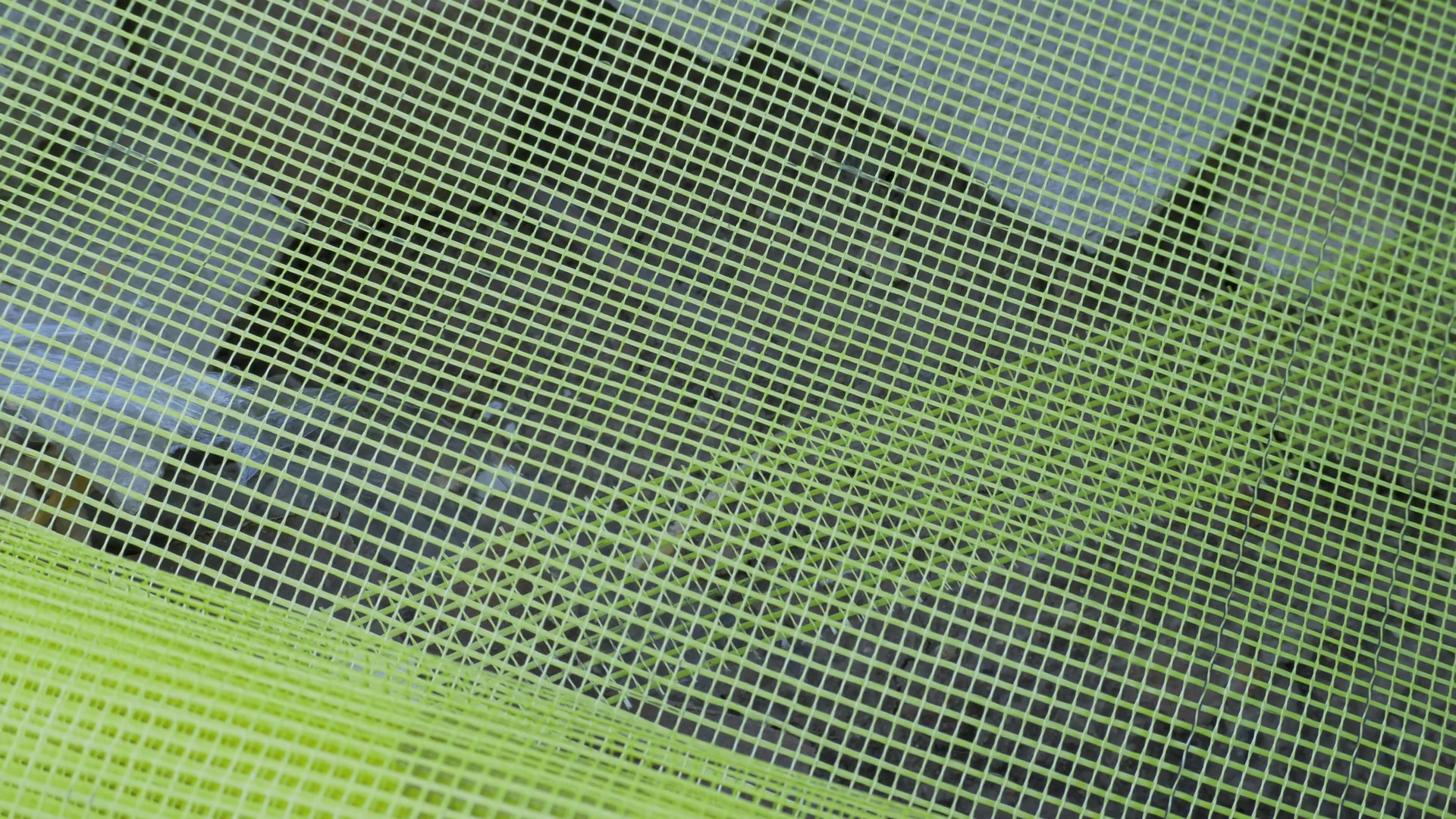 Plasterer Cut Yellow Mesh Yellow Grid Stock Footage SBV-348831260 ...