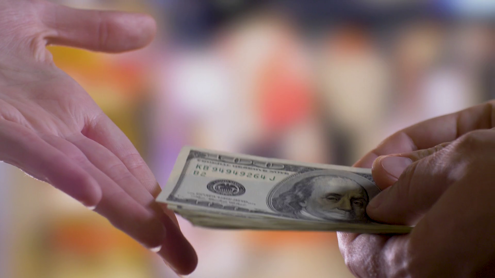 Close Up View Of Person Counting Money Stock Footage SBV-348817234 ...