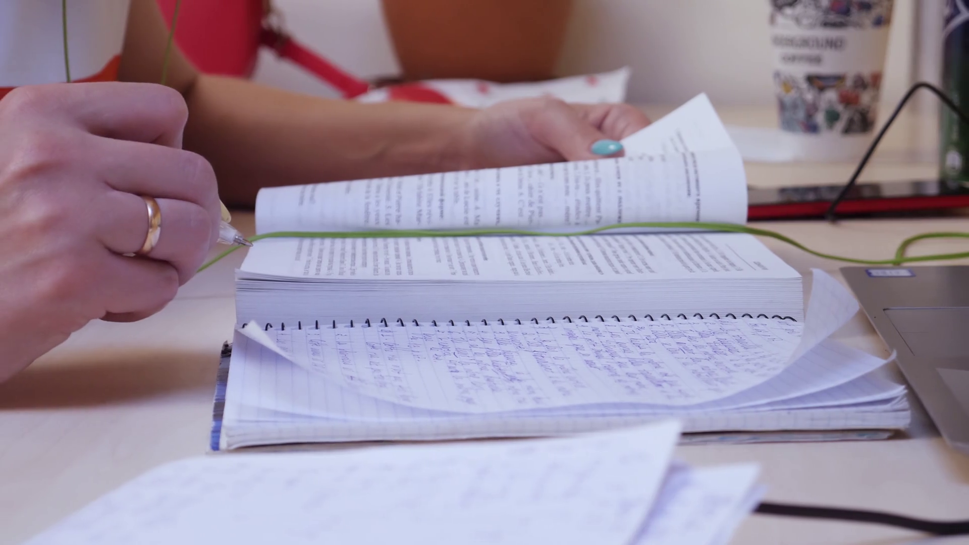 Teacher Woman Preparing School Lesson Learn Stock Footage SBV-335797843 ...