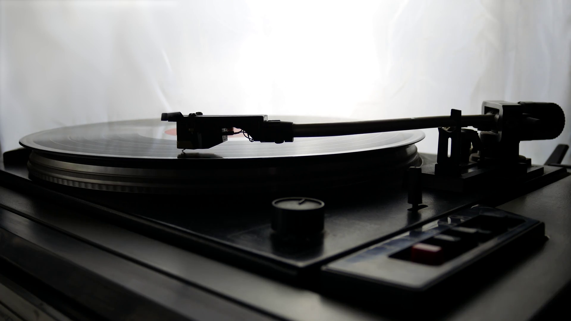 Turn Off Spinning Record Player With Vintage Stock Footage SBV ...