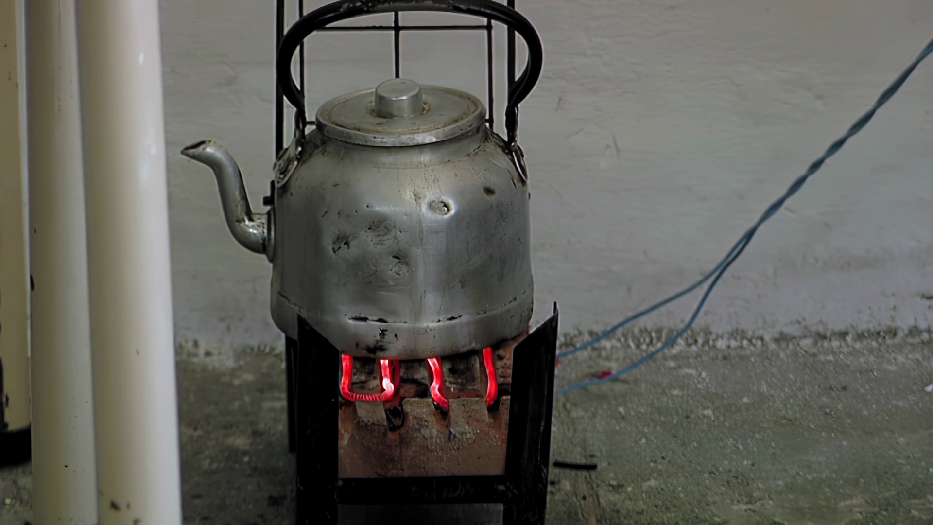 Close Up Of Prison Stove Built With Heating Stock Footage SBV-352128642 ...