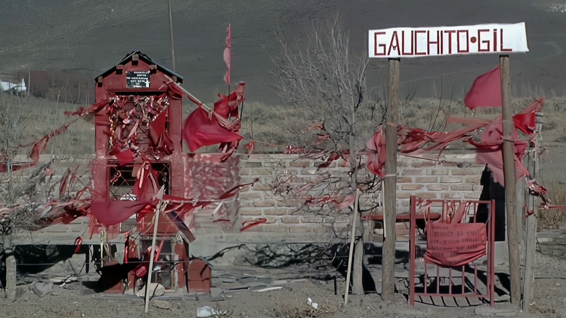 Rustic Roadside Altar To Gauchito Gil With Stock Footage SBV-352301124 ...