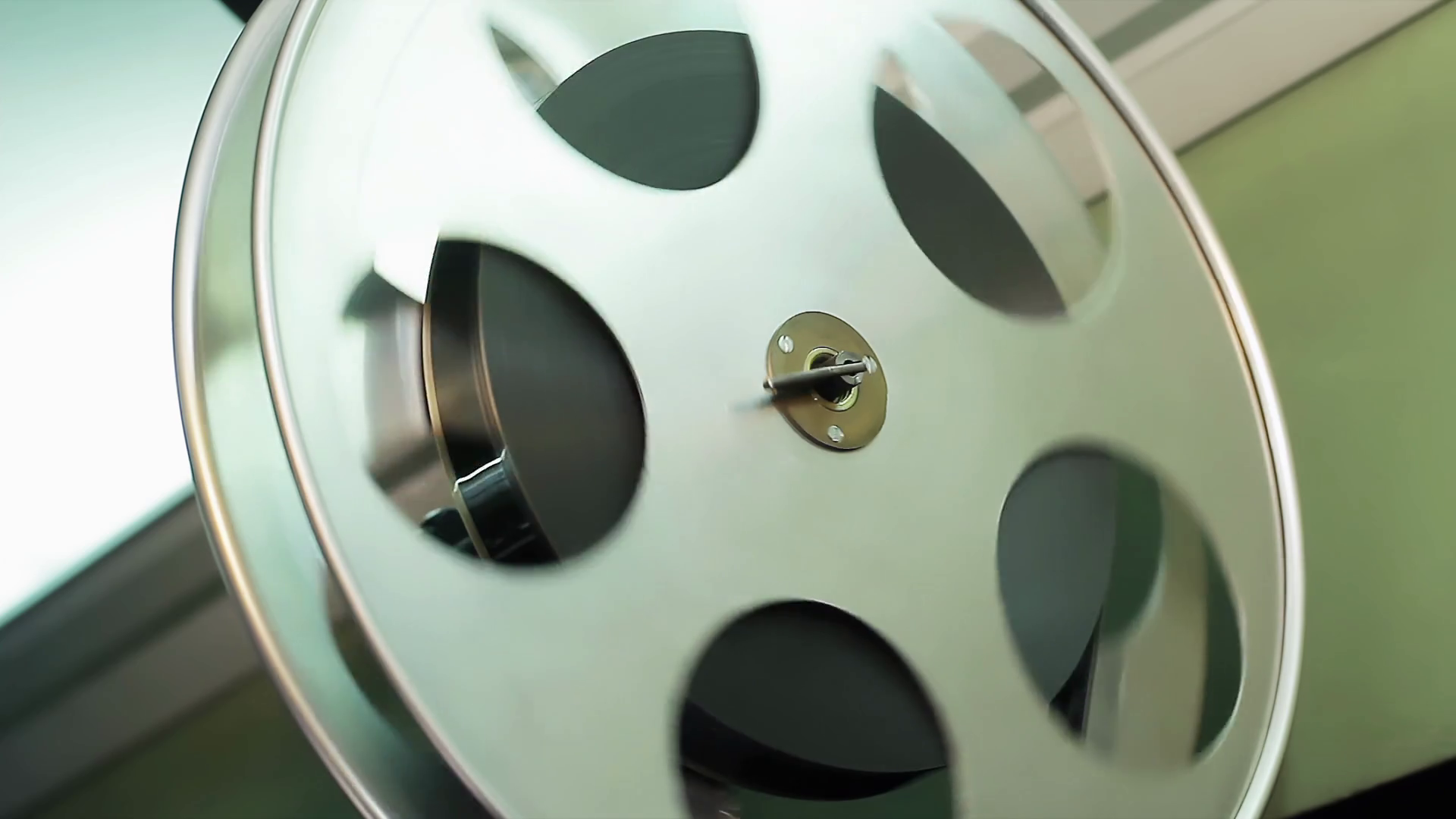 Old Film Reel Spinning On Vintage Cinema Stock Footage SBV-352232660 ...