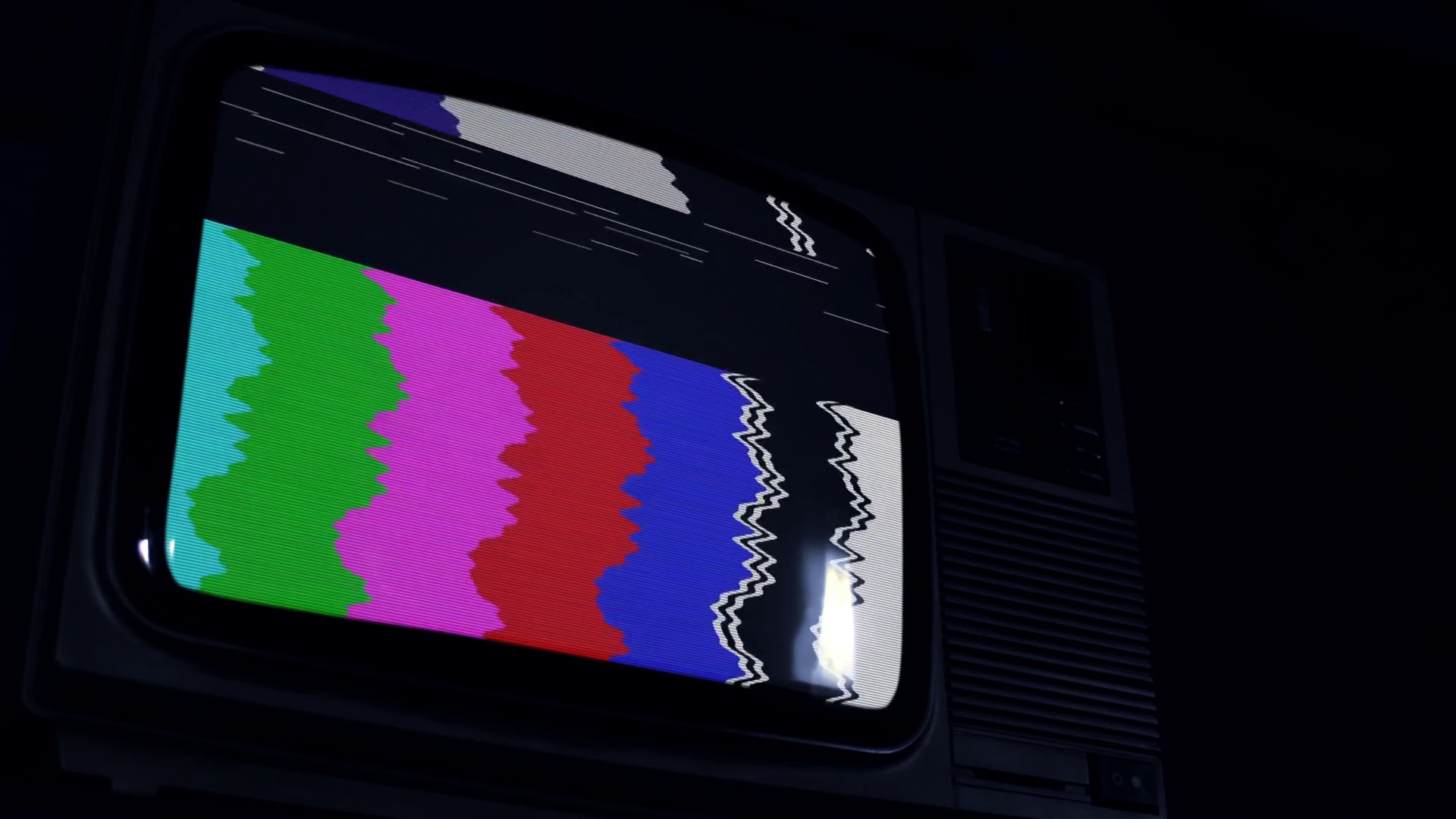 Old Retro Television With Color Bars - Low Stock Footage SBV-351989614 ...