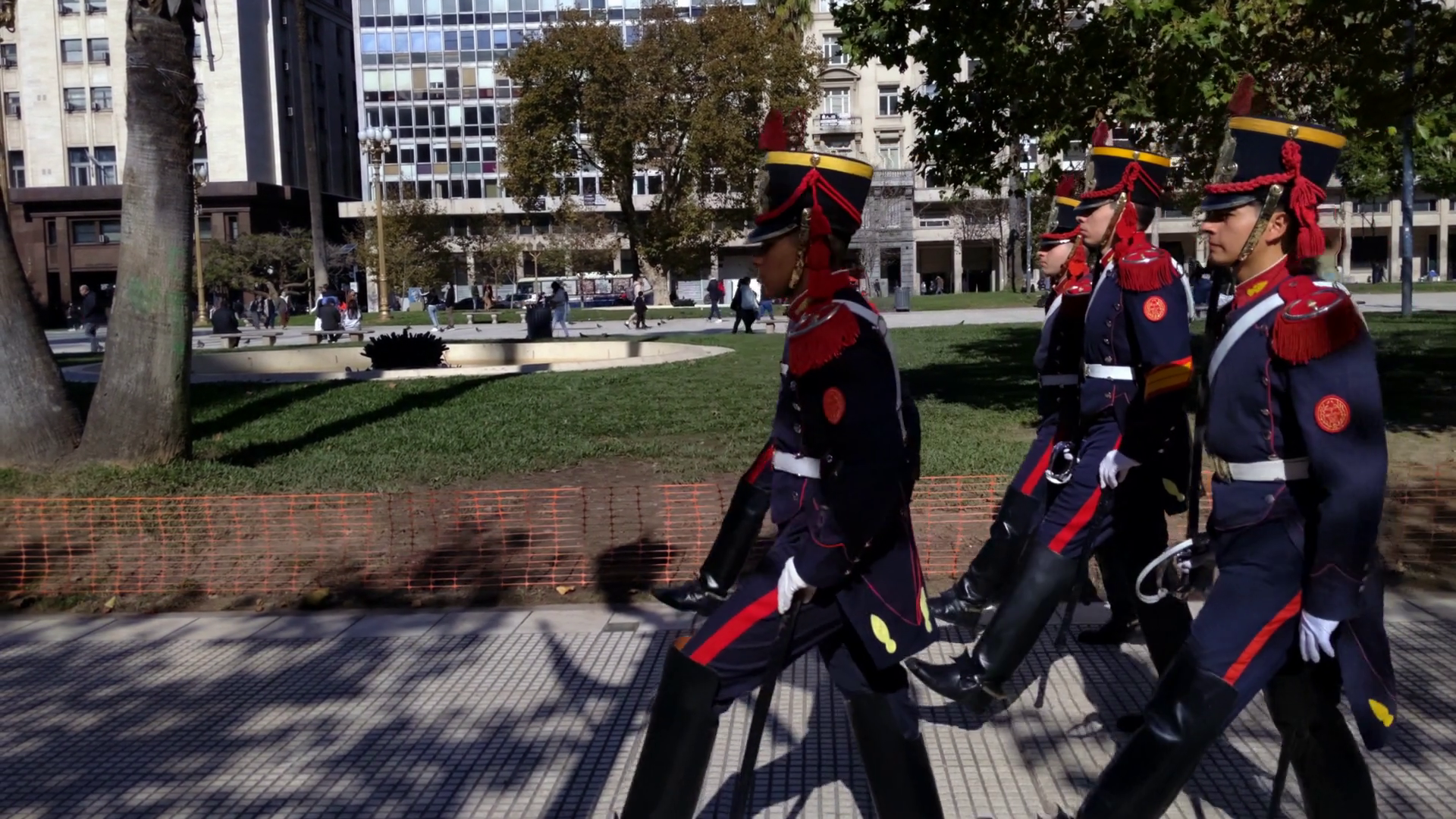 Argentine Presidential Guards Marching Stock Footage SBV-352301795 ...