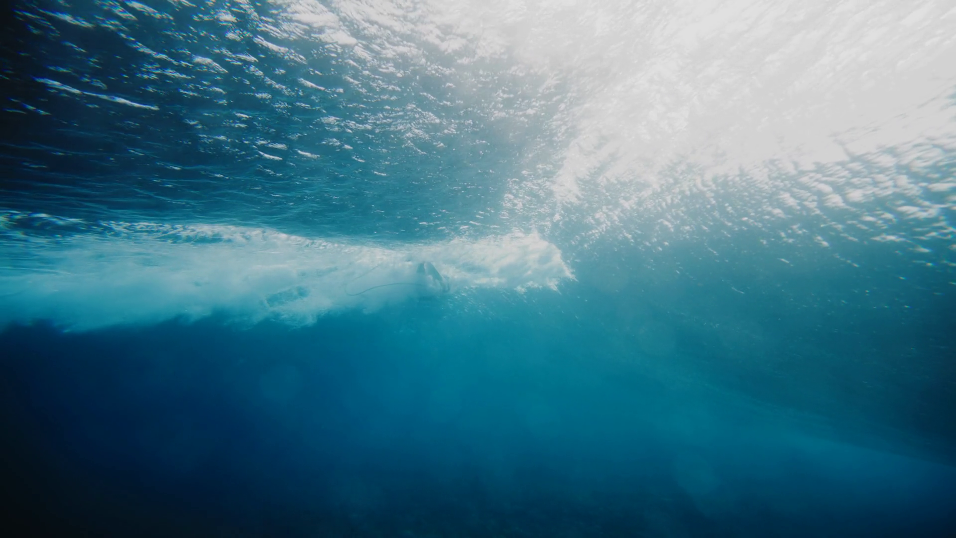 Underwater Angle Of Tropical Blue Ocean Wave Stock Footage SBV ...