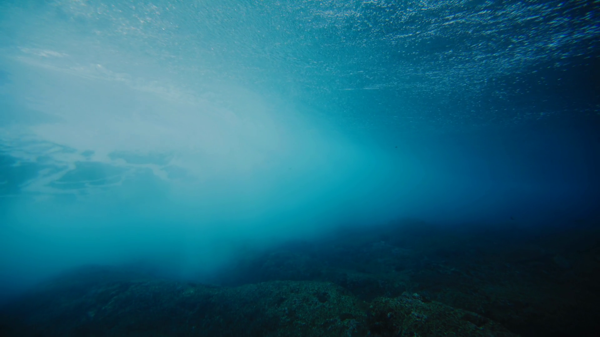 Underwater Angle Of Tropical Blue Ocean Wave Stock Footage SBV ...