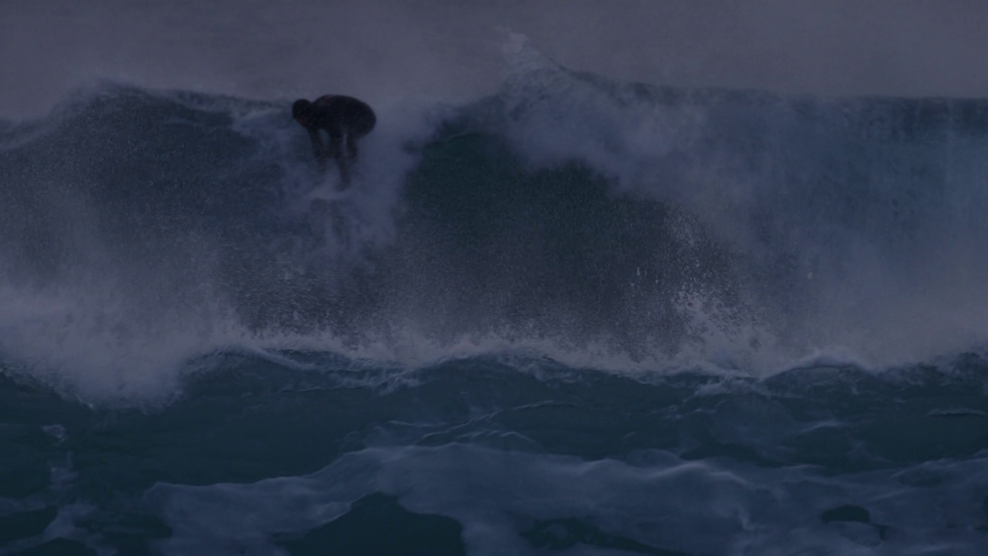 A Surfer Drops Into Powerful Arctic Wave In Stock Footage SBV-351905481 ...