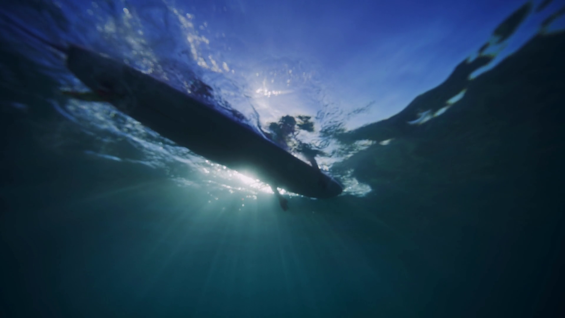 Light Blue Rays Sparkle Across Underwater Stock Footage SBV-351698775 ...