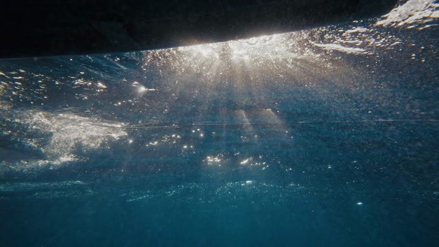 Sun Light Rays Under Ocean Stock Footage: Royalty-Free Video Clips ...