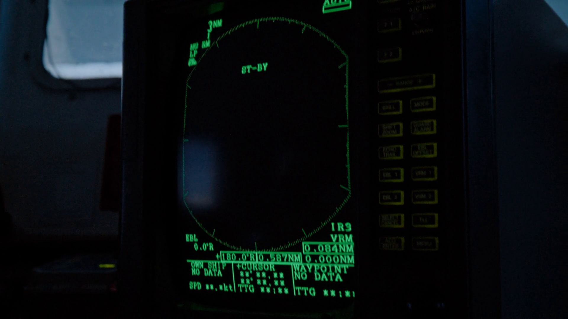 Night Vision Radar Screen Onboard Dive Boat Stock Footage SBV-352022098 ...