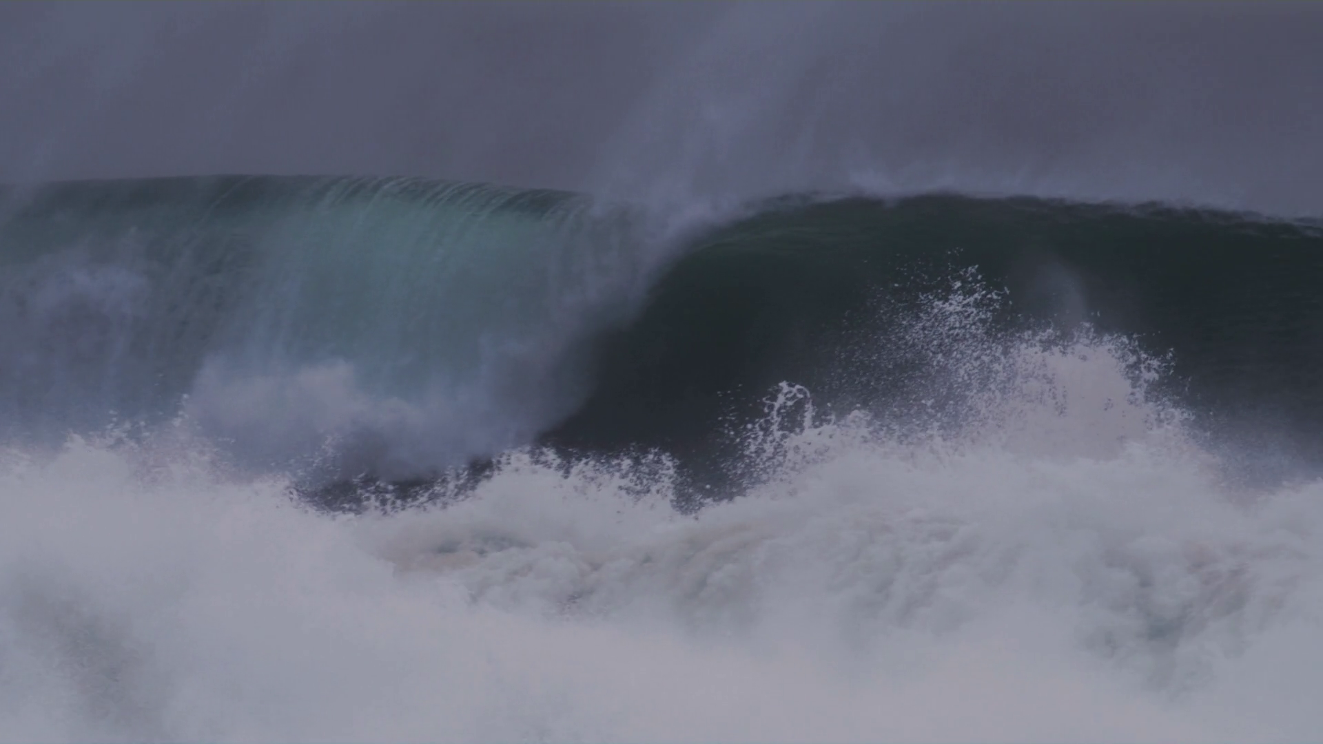 Huge Waves Crashing In Slow Motion On Stock Footage SBV-351736382 ...