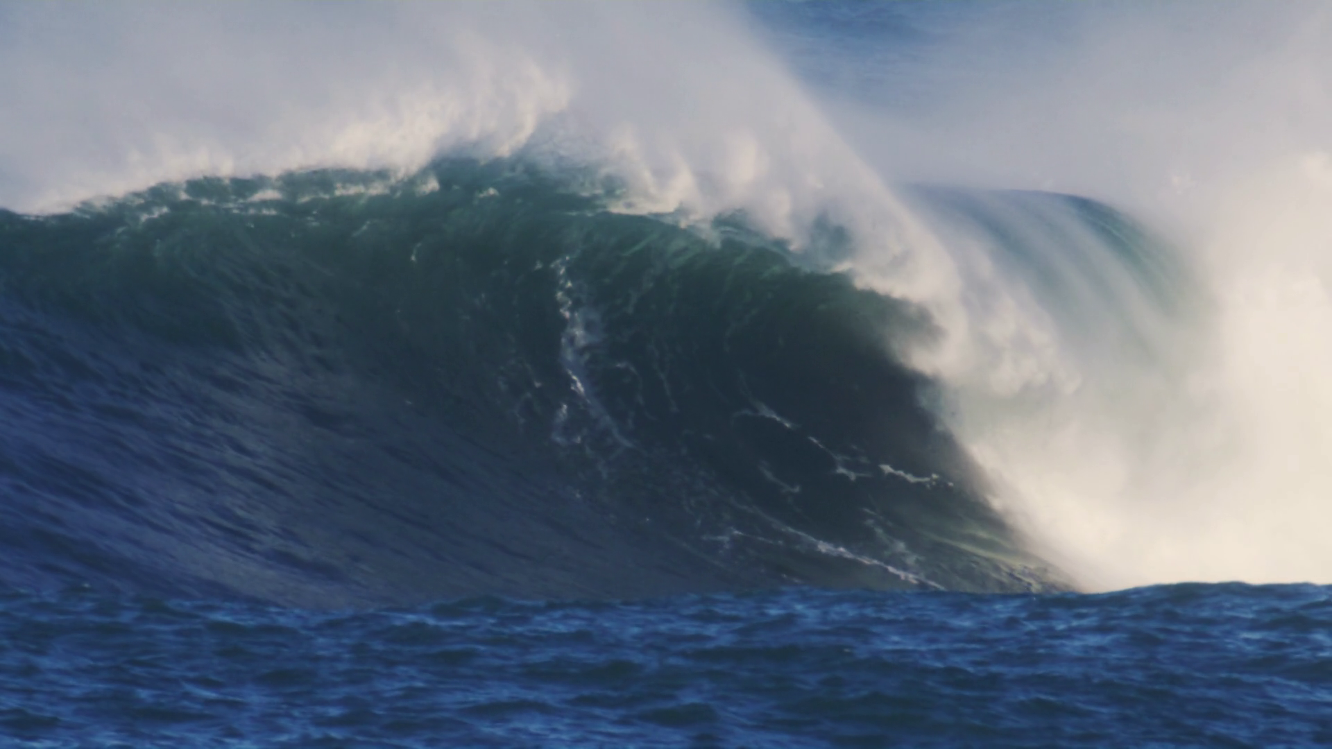 Large Ocean Wave Forming At Golden Hour With Stock Footage SBV ...