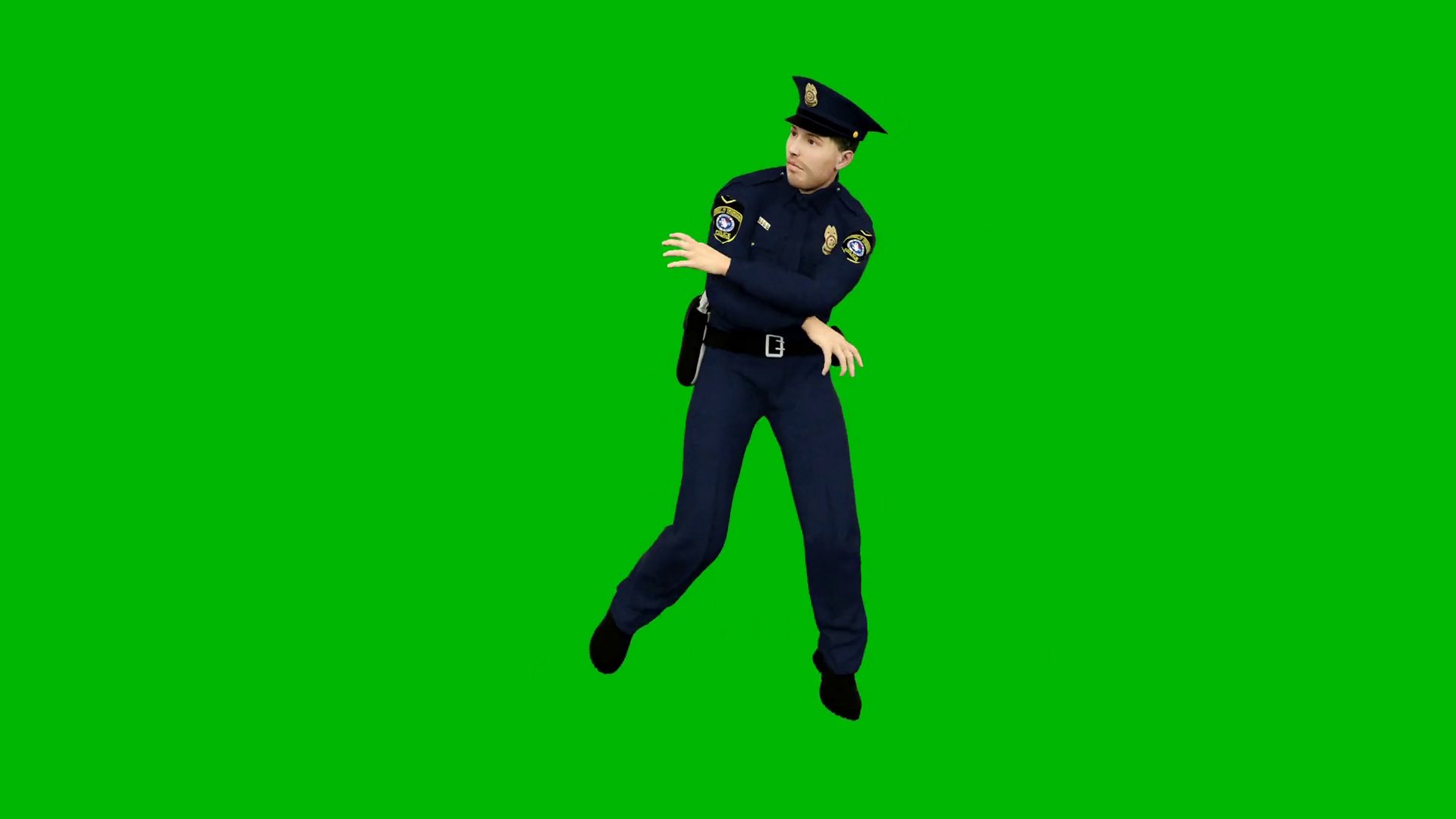 Policeman Dancing Rhythmic Modern Dance On Stock Motion Graphics SBV ...
