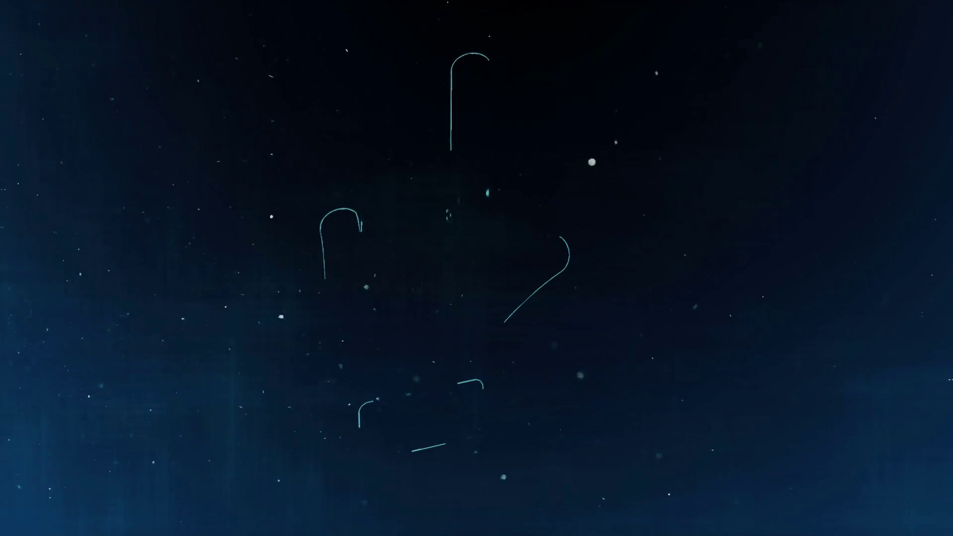 Abstract Hand Sign With Flying Flickering Stock Motion Graphics SBV ...