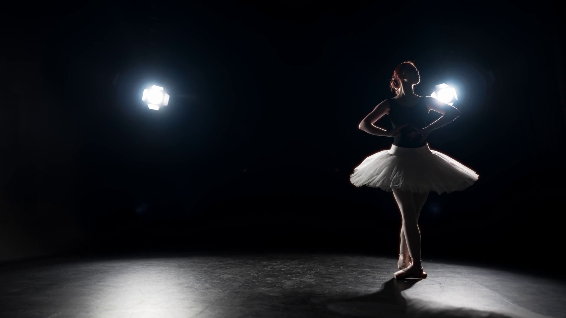 Graceful Ballerina Shadow On Wall Amazing Stock Footage SBV-351739373 ...