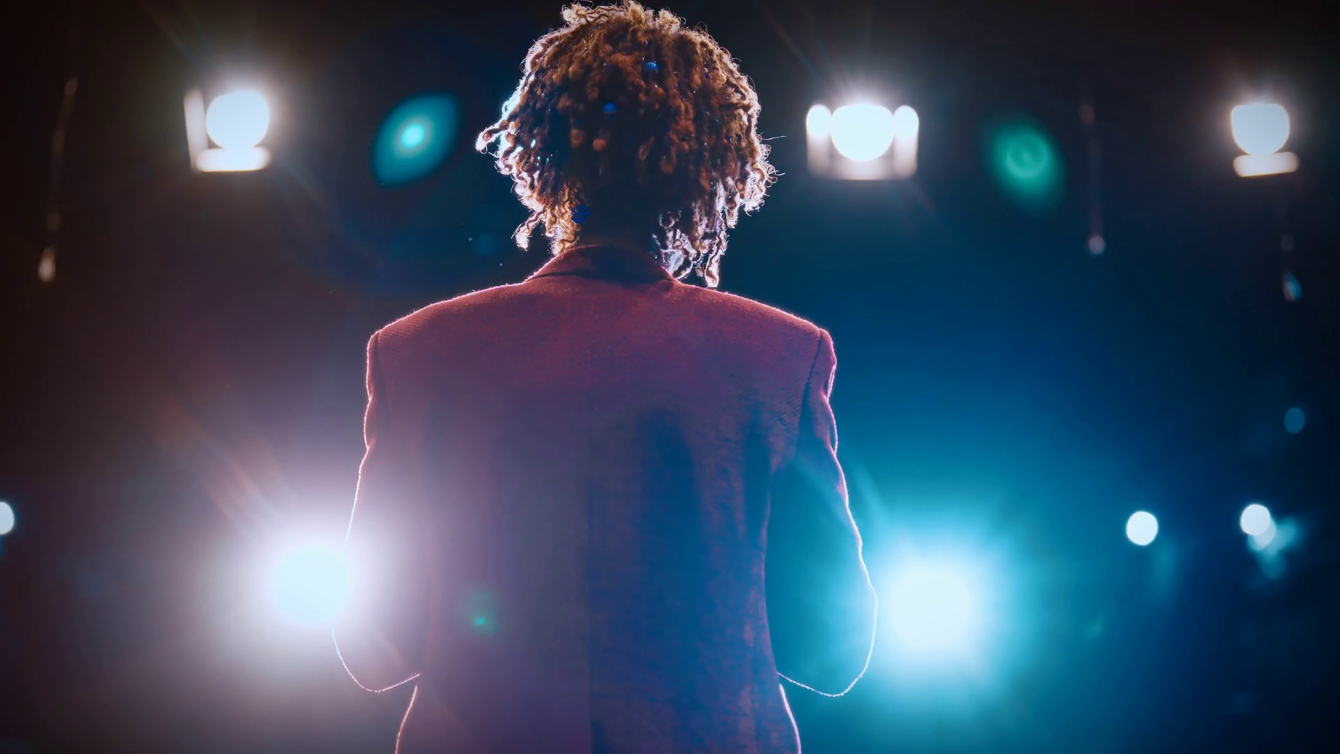 Charismatic Stand-up Comedian Performing On Stock Footage SBV-351743151 ...