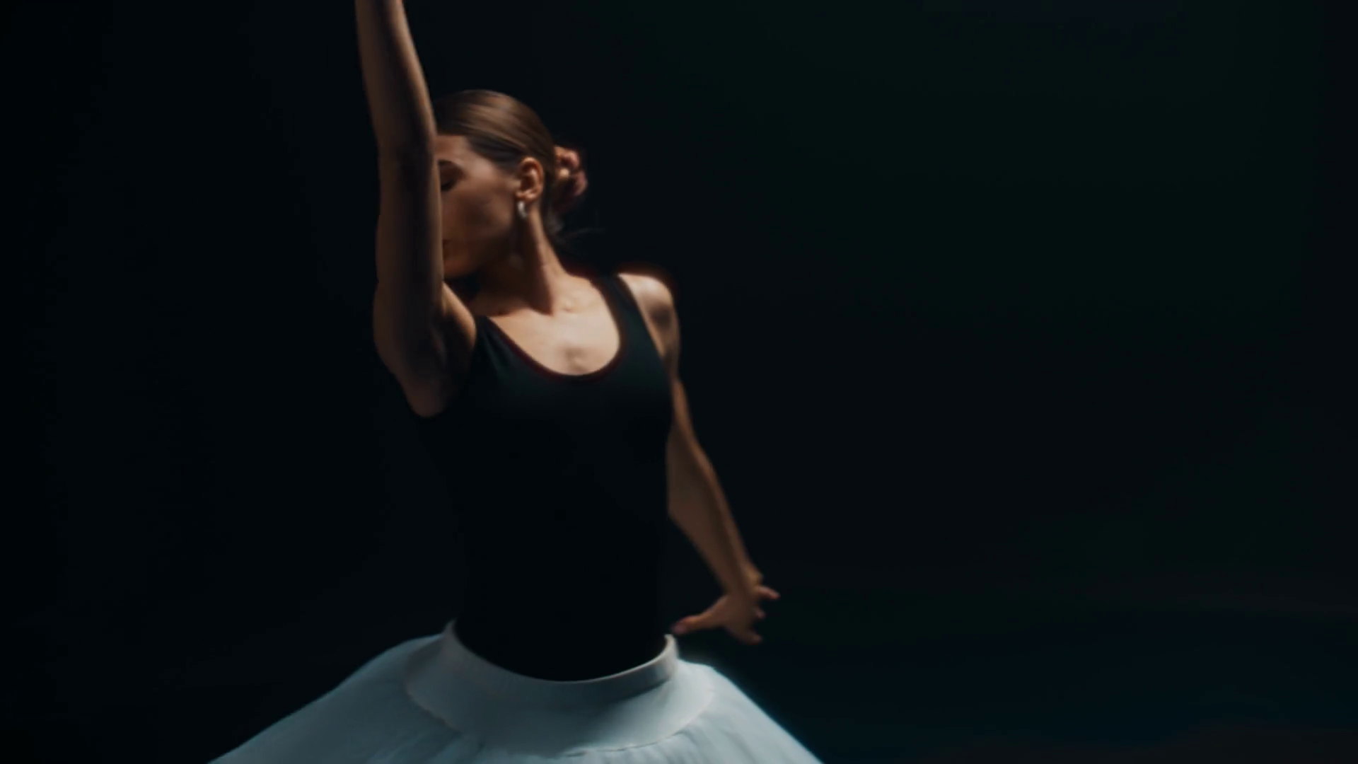 Portrait Of Hispanic Ballerina Dancing Alone Stock Footage SBV ...