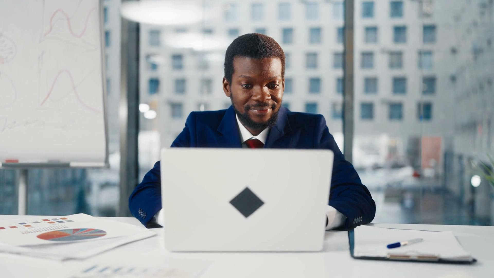 Work Day In Office Successful Businessman Stock Footage SBV-351883486 ...