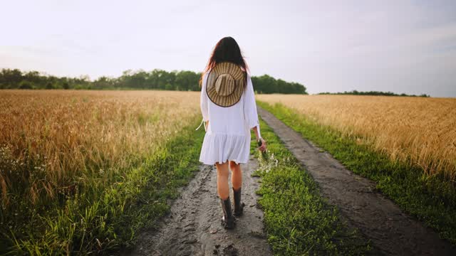 Woman Walking Away Slowly Stock Footage: Royalty-Free Video Clips ...