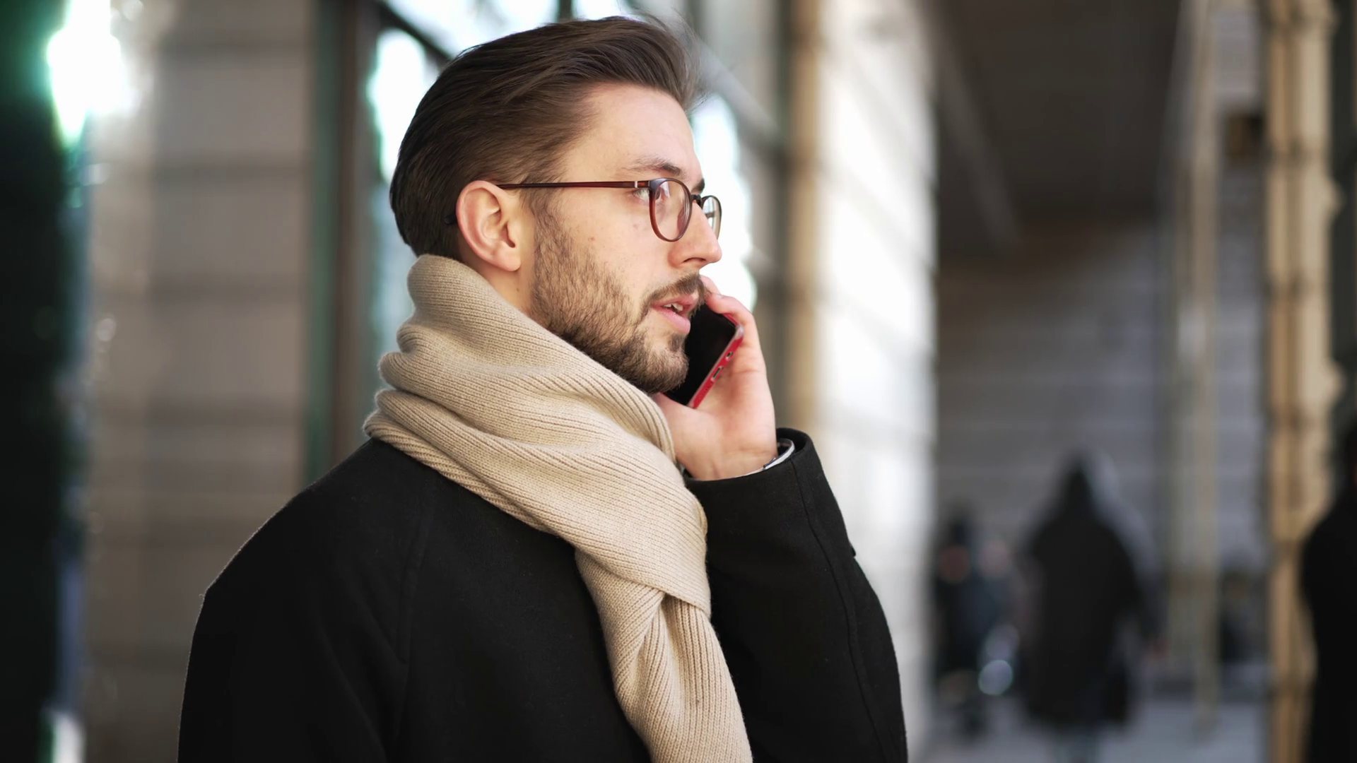Confident Young Business Man Talking On Stock Footage SBV-347347758 ...
