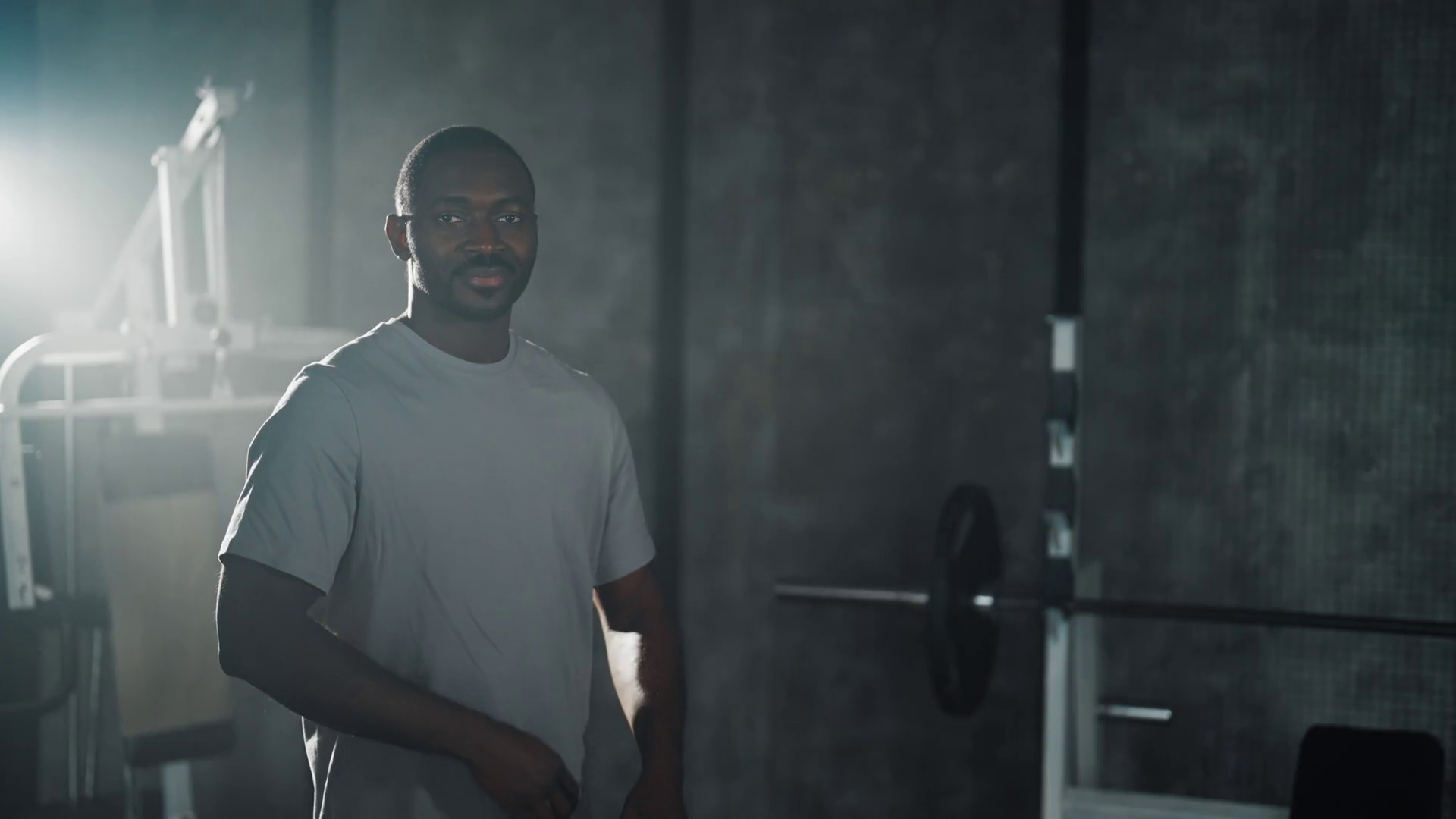 African American Sportsman In Gym Man In Stock Footage SBV-348826893 ...