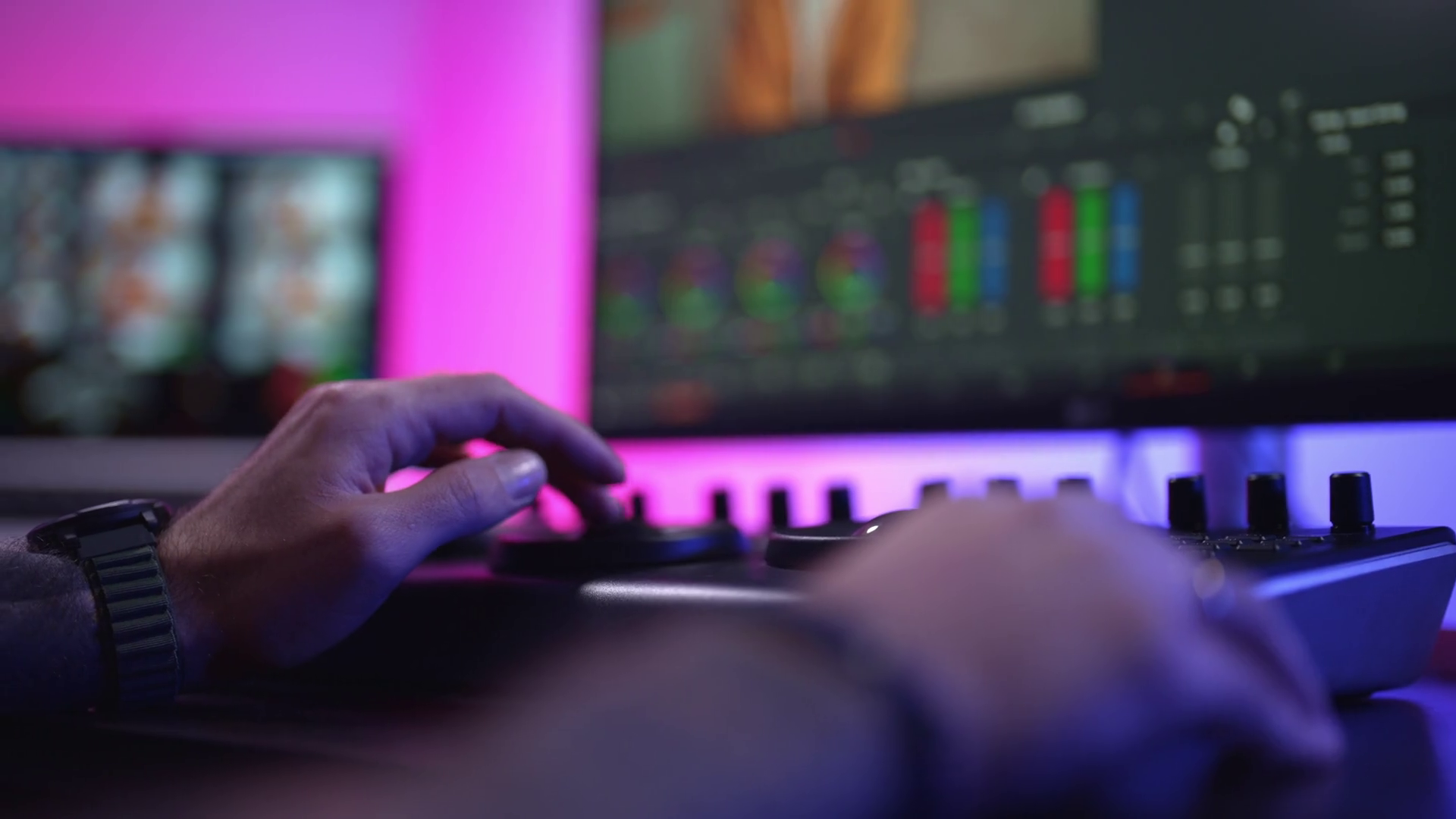 Close-up Of Man's Hand Making Edits On Stock Footage SBV-347496696 ...