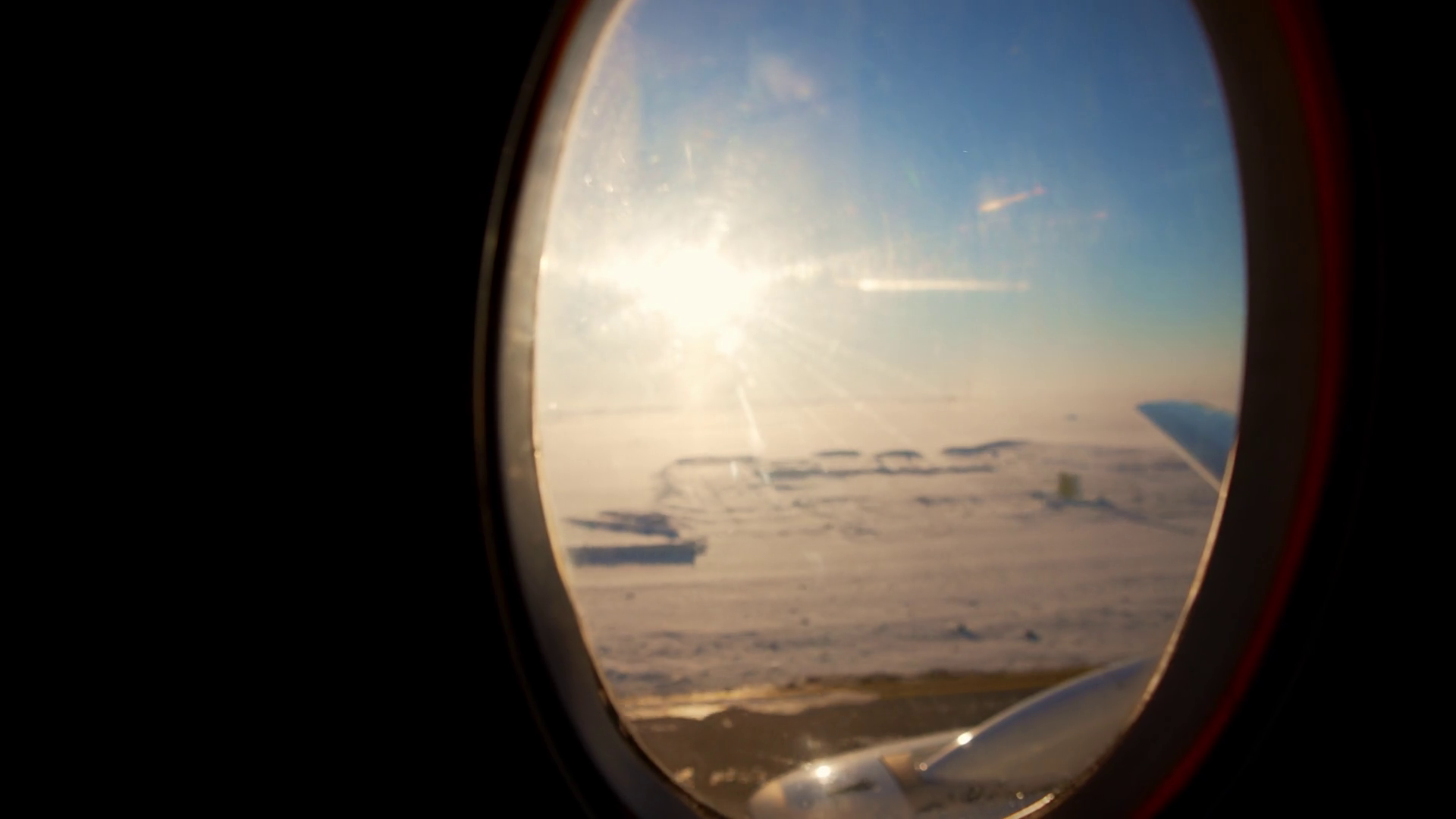 View From Window Of Airplane During Takeoff Stock Footage SBV-347505034 ...
