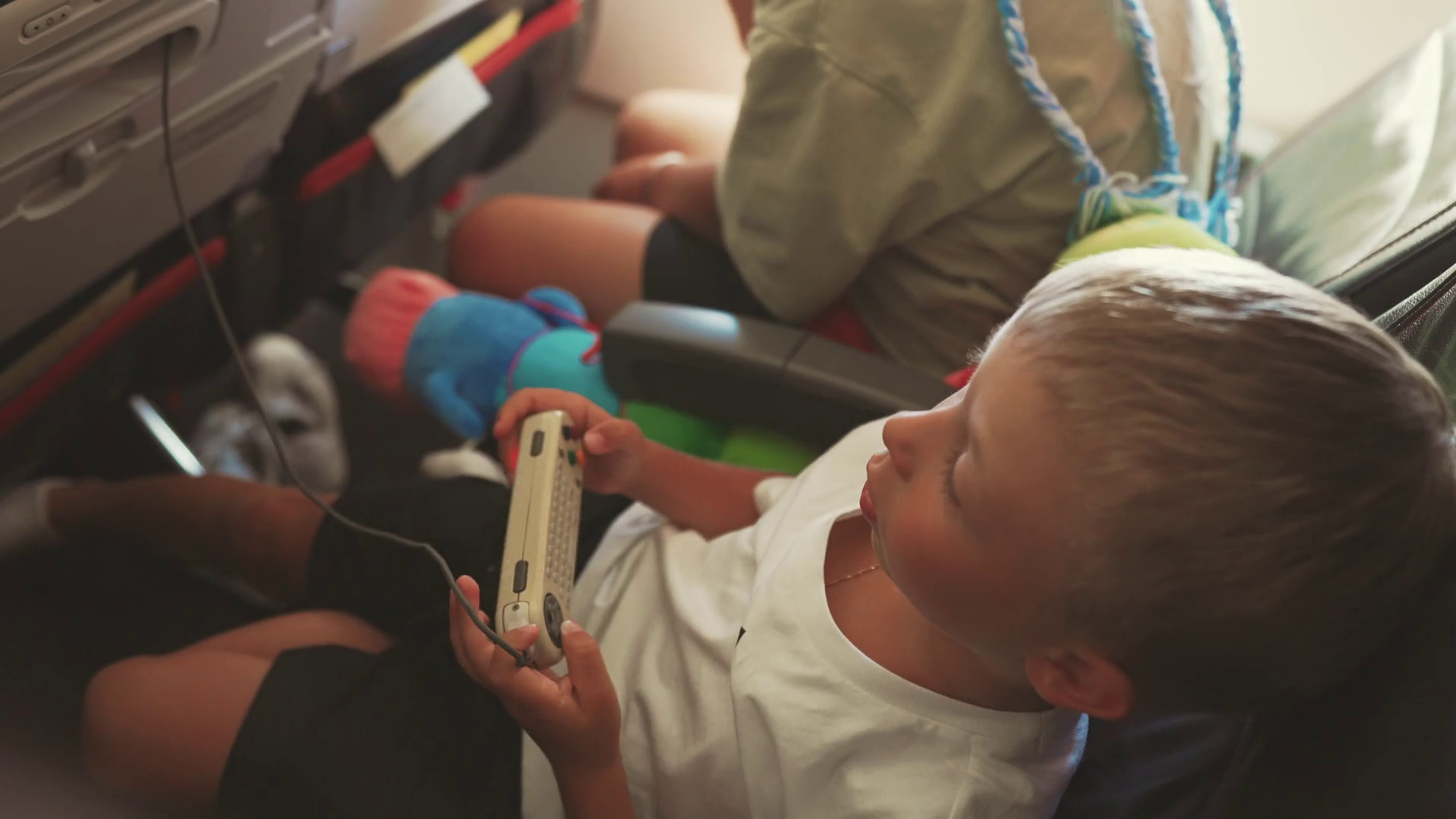 Kid Boy Playing Video Game With Gamepad In Stock Footage SBV-347726217 ...