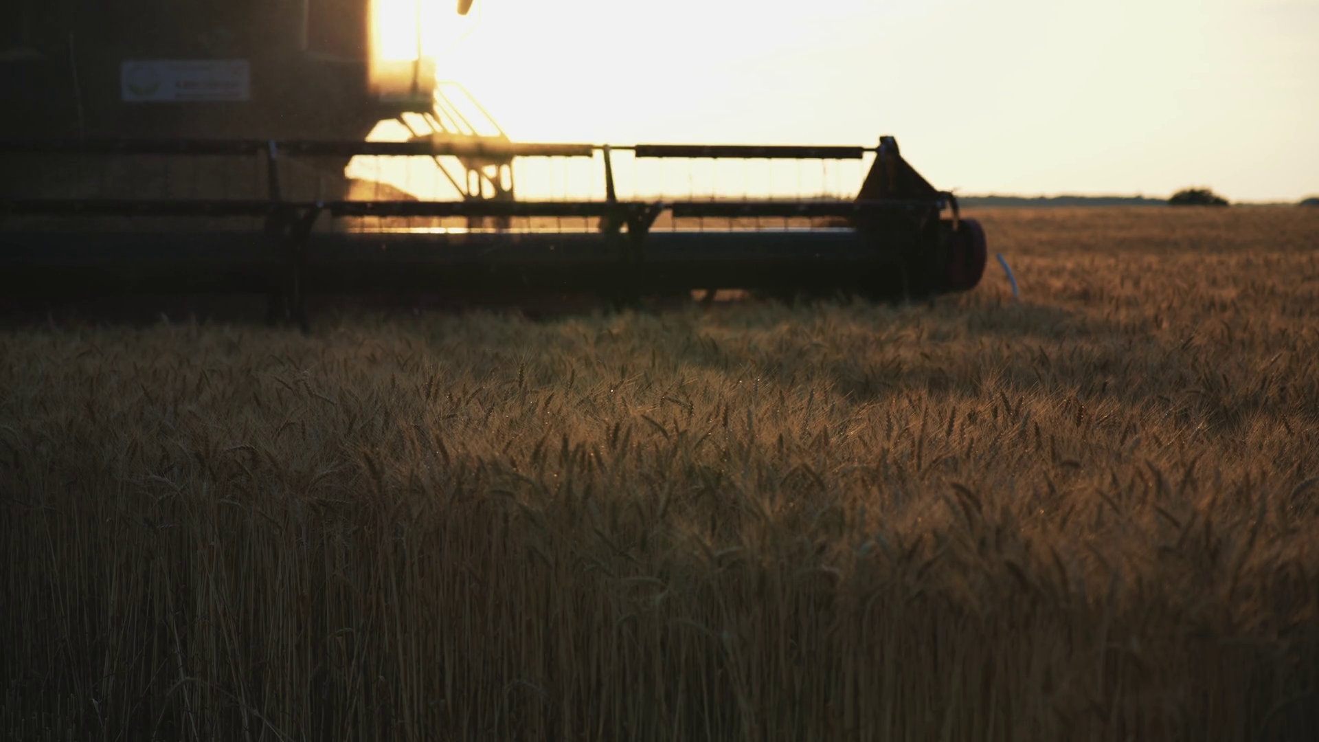 Combine Harvester Working On Agricultural Stock Footage SBV-347732136 ...