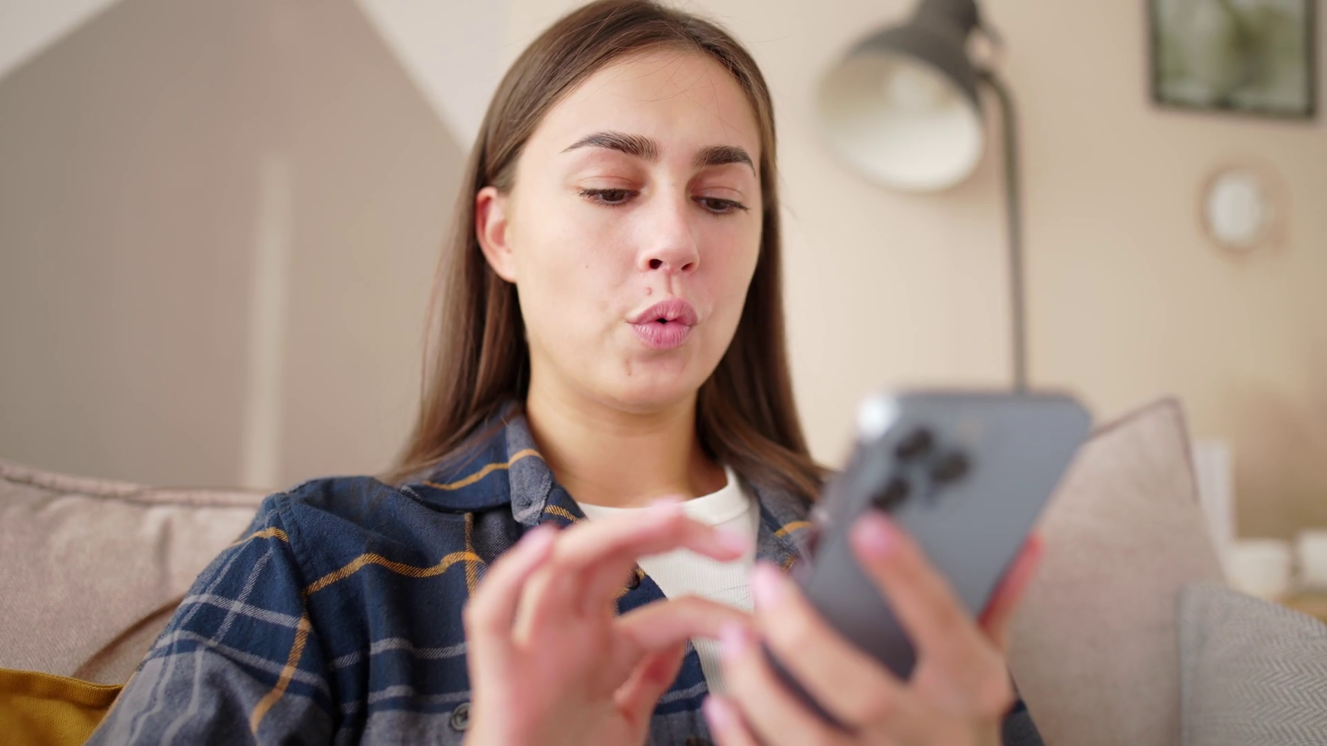 Serious Stressed Tensed Young Woman Typing Stock Footage SBV-347809589 ...