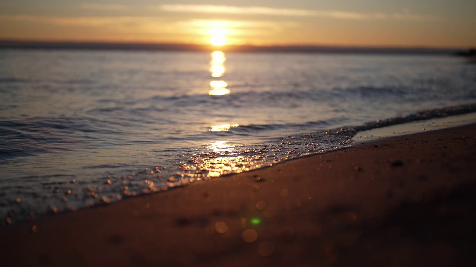 Beautiful Colorful Beach Sunset Sunrise At Stock Footage SBV-348460314 ...