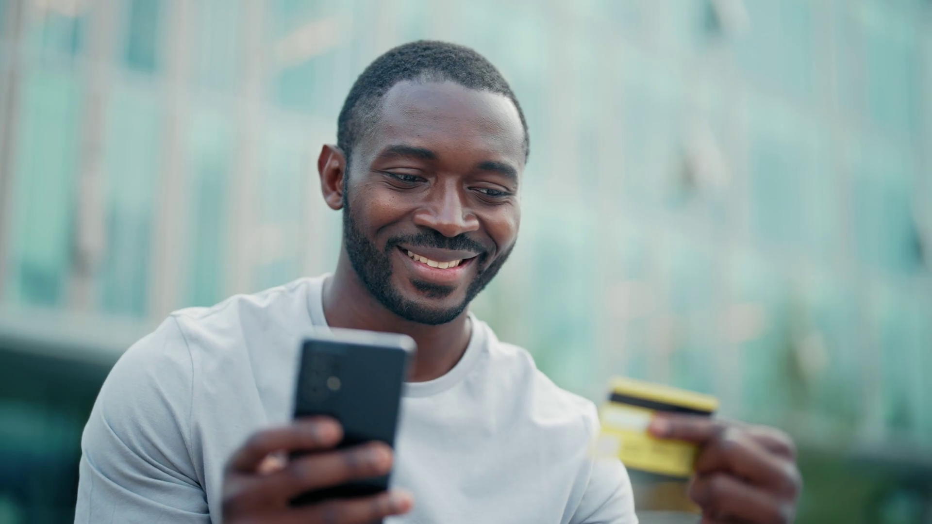 African American Man Paying Online On Stock Footage SBV-348592968 ...